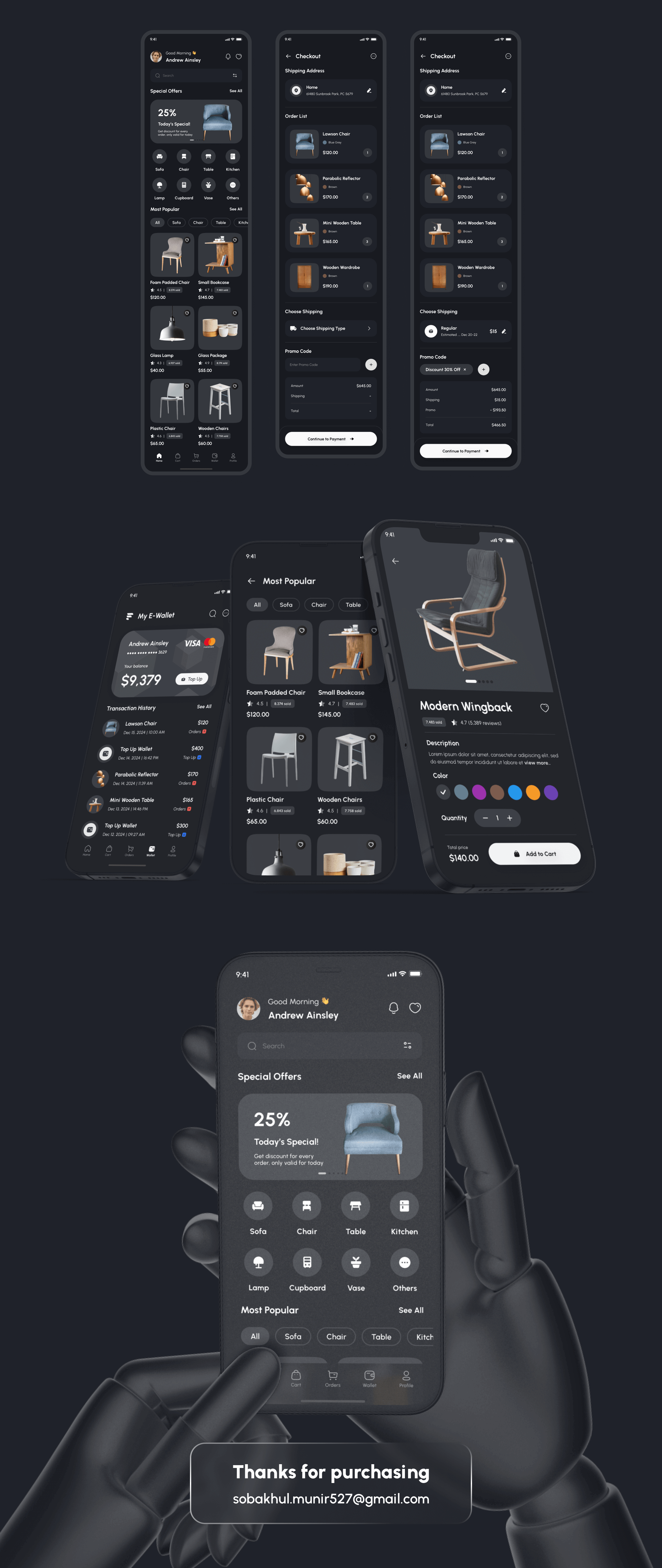 Funica - Furniture E-Commerce App UI Kit by Sobakhul Munir Siroj on ...