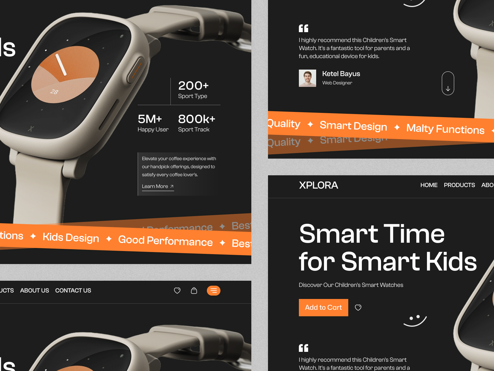 Smartwatch Shop Landing Page by Wily UI/UX for Wily Agency on Dribbble