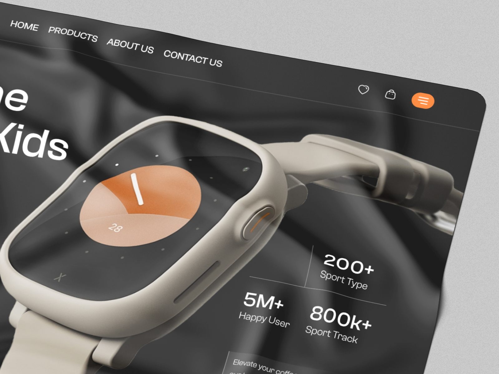 Smartwatch Shop Landing Page by Wily UI/UX for Wily Agency on Dribbble