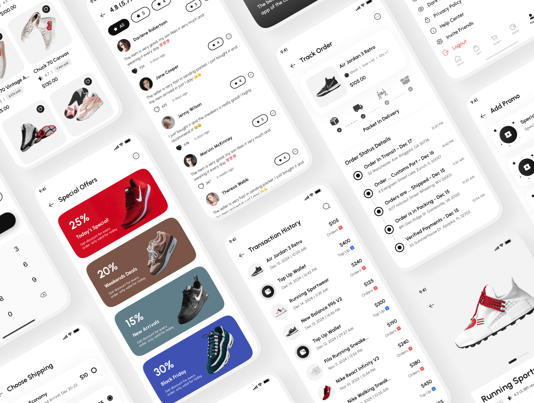 Shoea - Sneakers & Shoes E-Commerce App UI Kit by Sobakhul Munir Siroj on Dribbble
