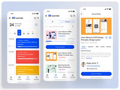 Video Course UI for eLearning Platform by Techuz UI/UX Agency on Dribbble