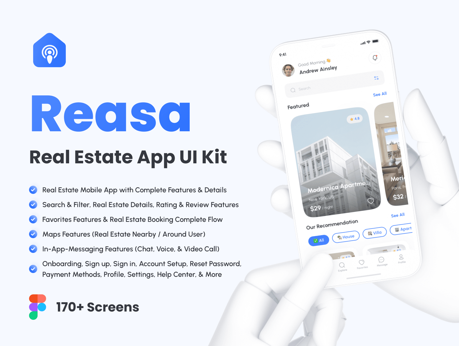 Reasa - Real Estate App UI Kit by Sobakhul Munir Siroj on Dribbble