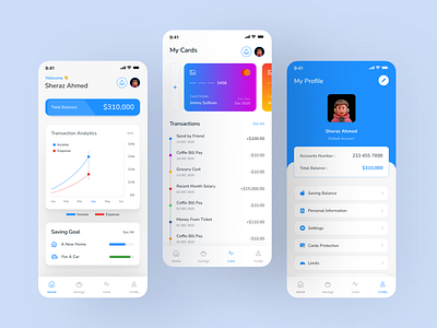 Finance App UX/UI Design by Sheraz Ahmed on Dribbble