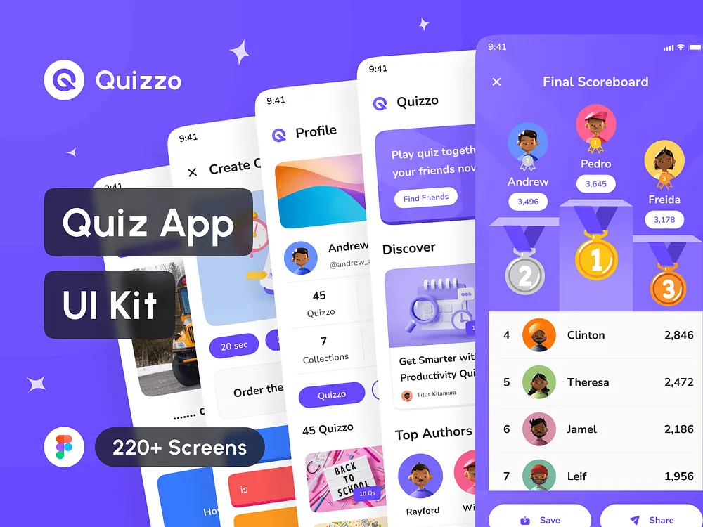 Browse thousands of Quiz App UI images for design inspiration | Dribbble