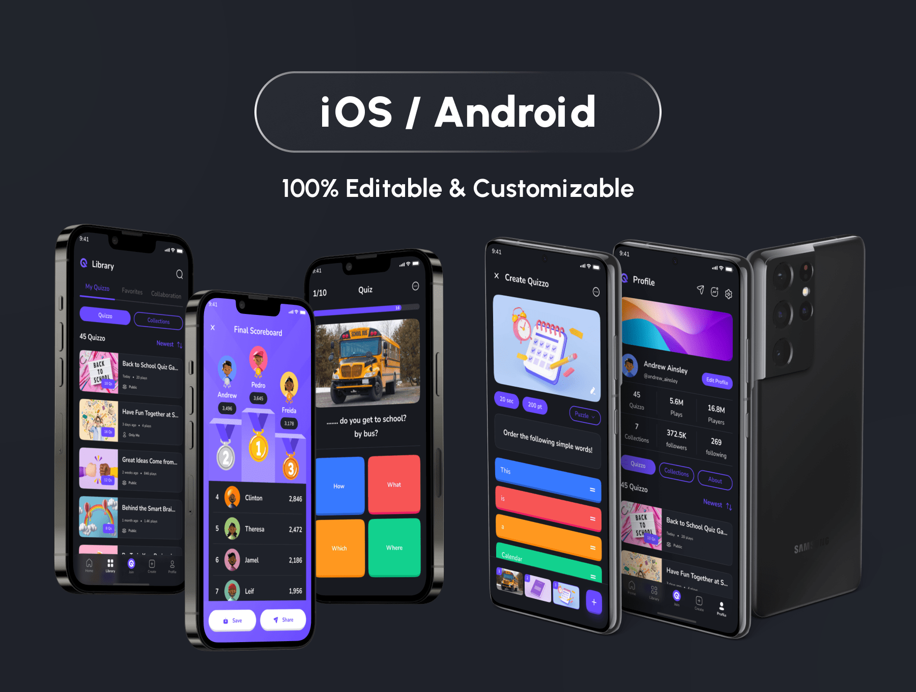Quizzo - Quiz App UI Kit by Sobakhul Munir Siroj on Dribbble