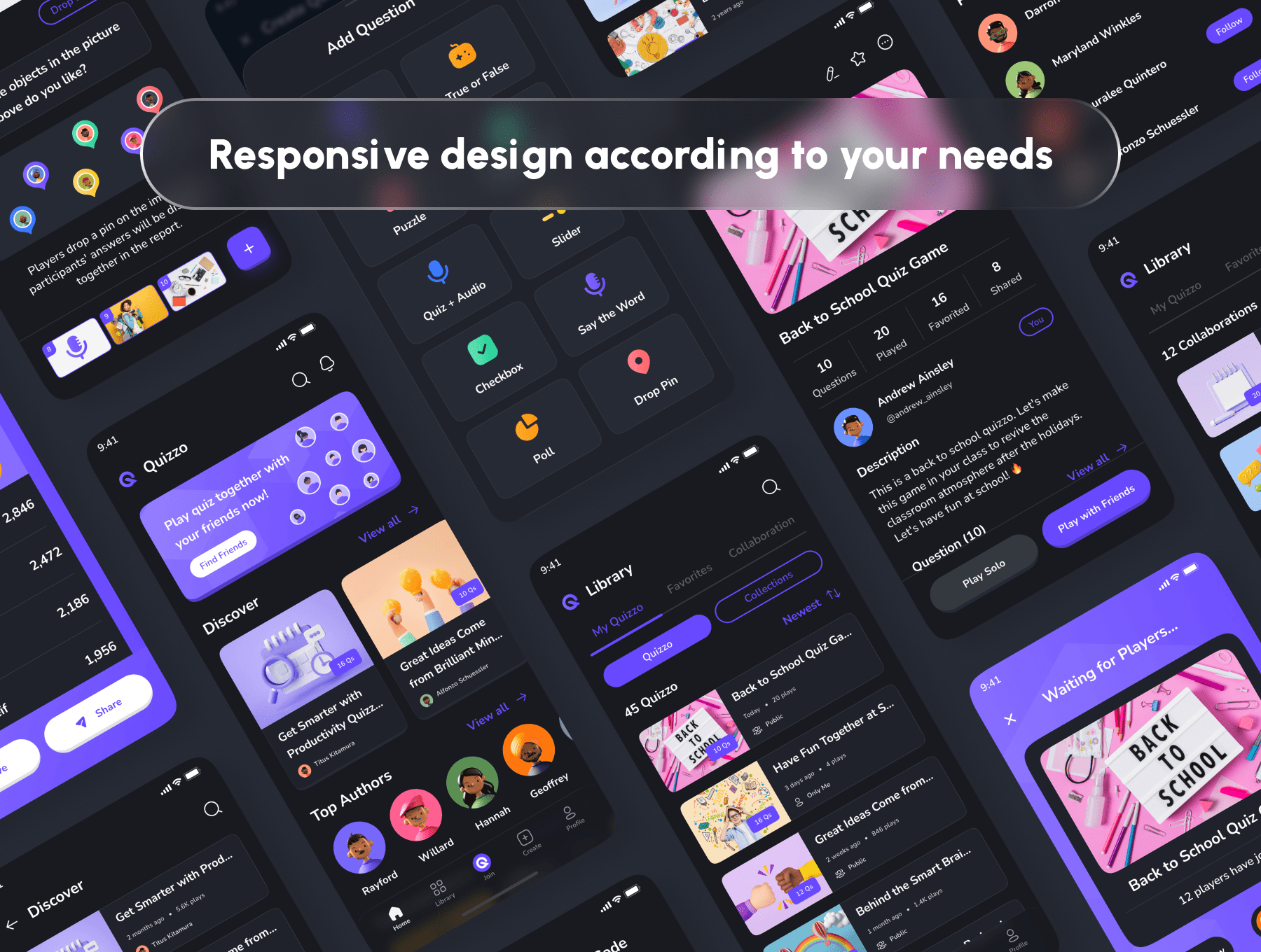 Quizzo - Quiz App UI Kit by Sobakhul Munir Siroj on Dribbble
