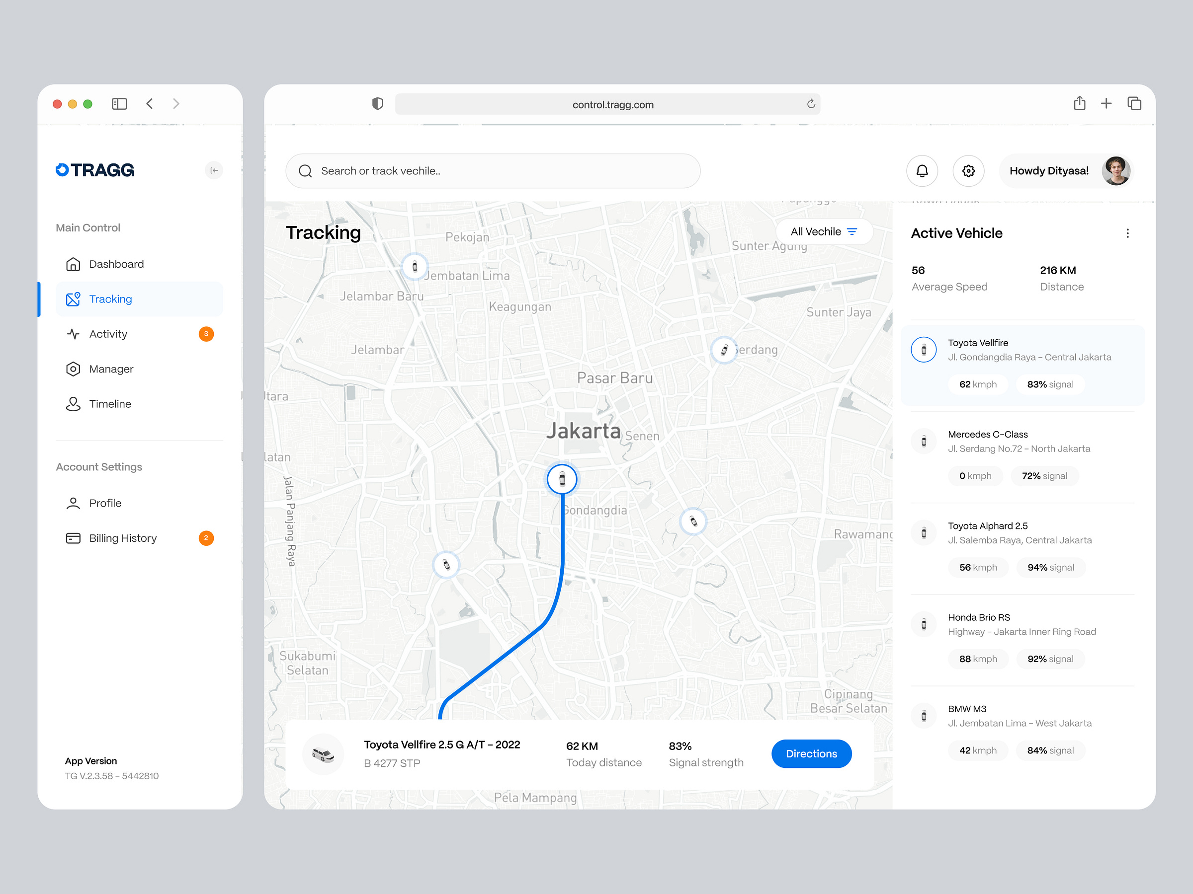 TRAGG - Tracking Dashboard by Dityasa on Dribbble