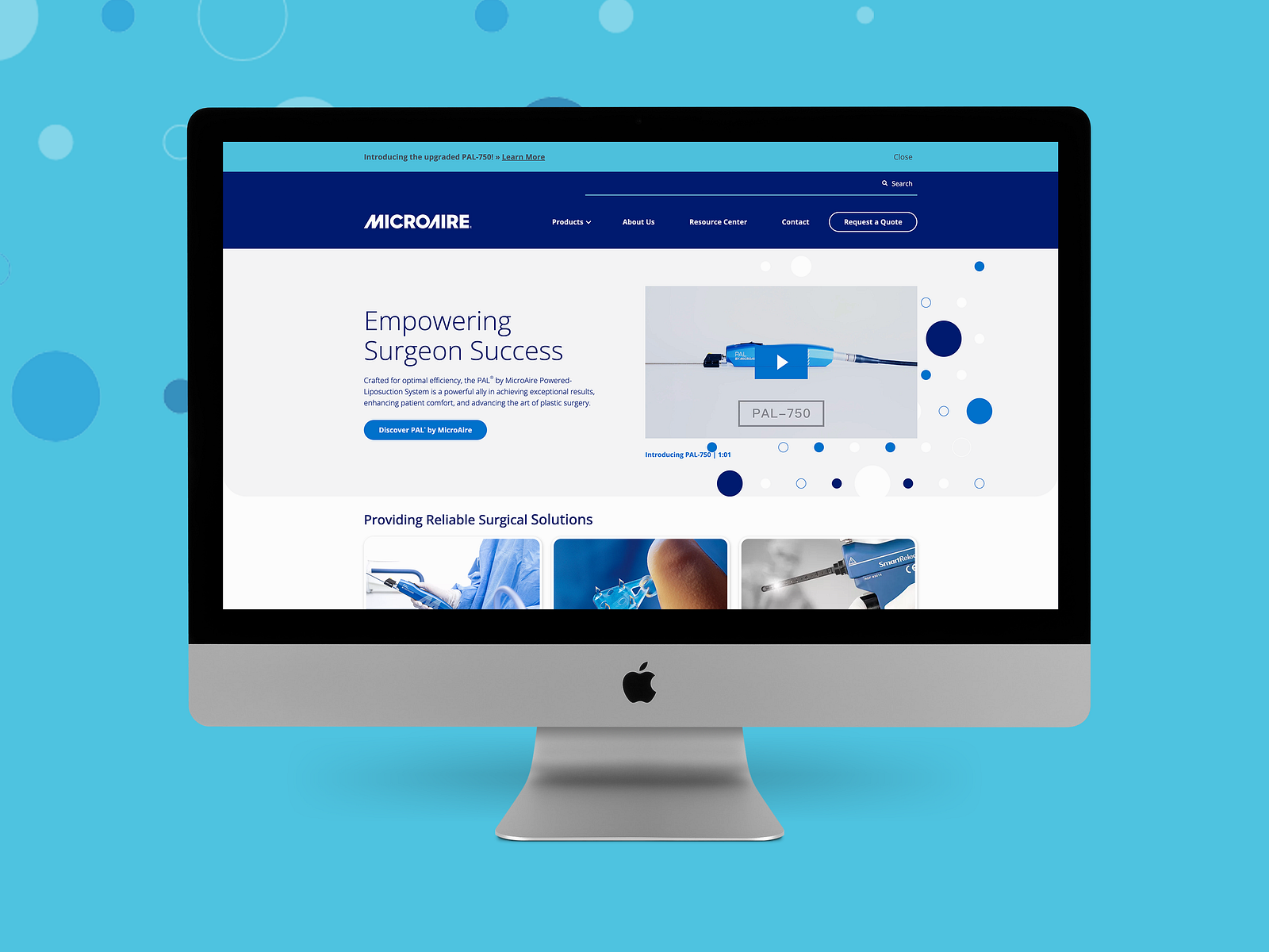 MicroAire Website by Rule29 on Dribbble