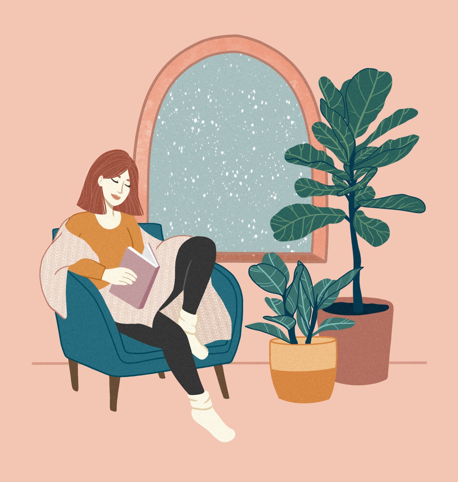 Cozy Reading Nook by Jess Stowe on Dribbble