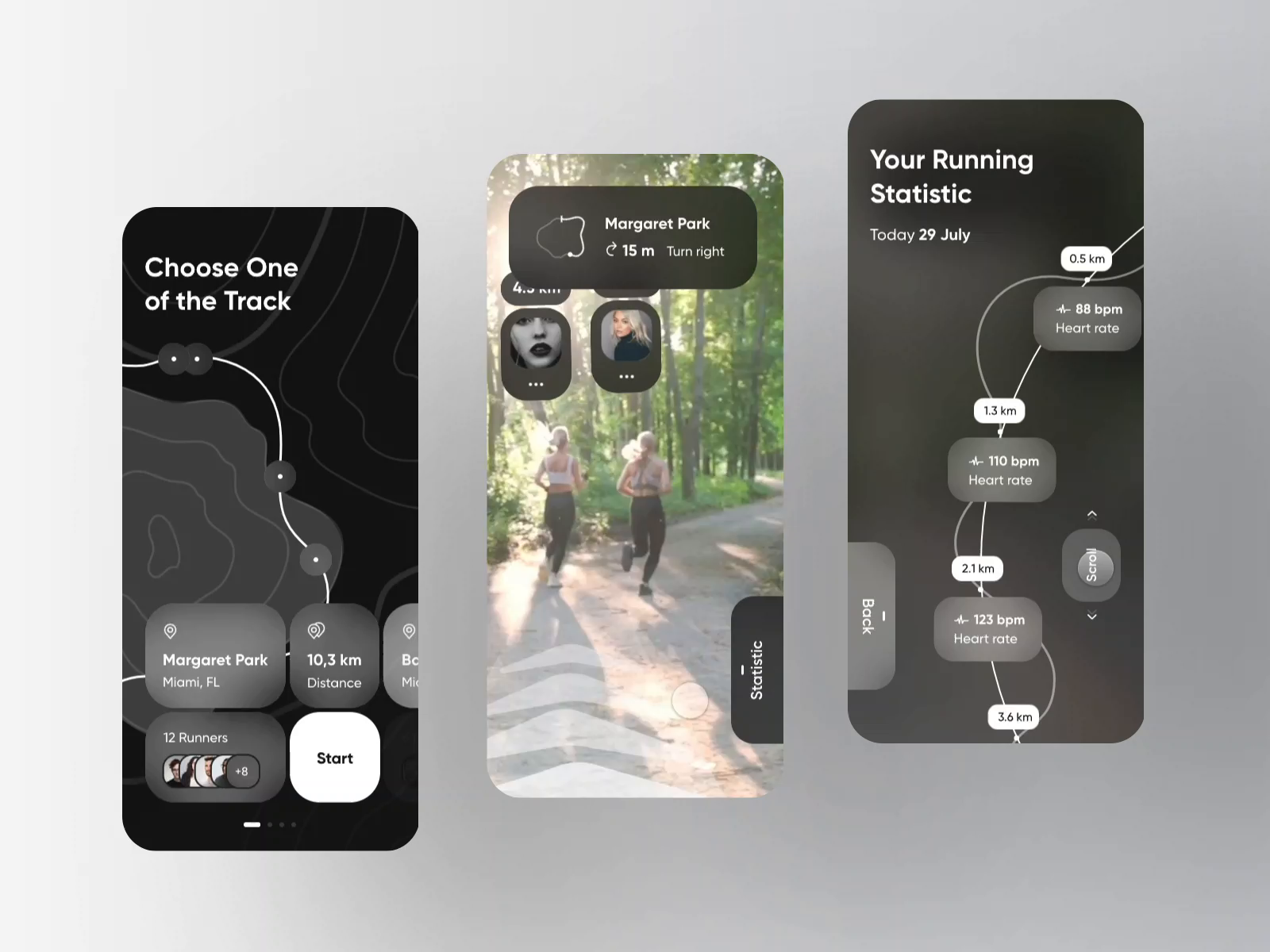 Fitness App - Running Tracker by Jack R. for RonDesignLab ⭐️ on Dribbble