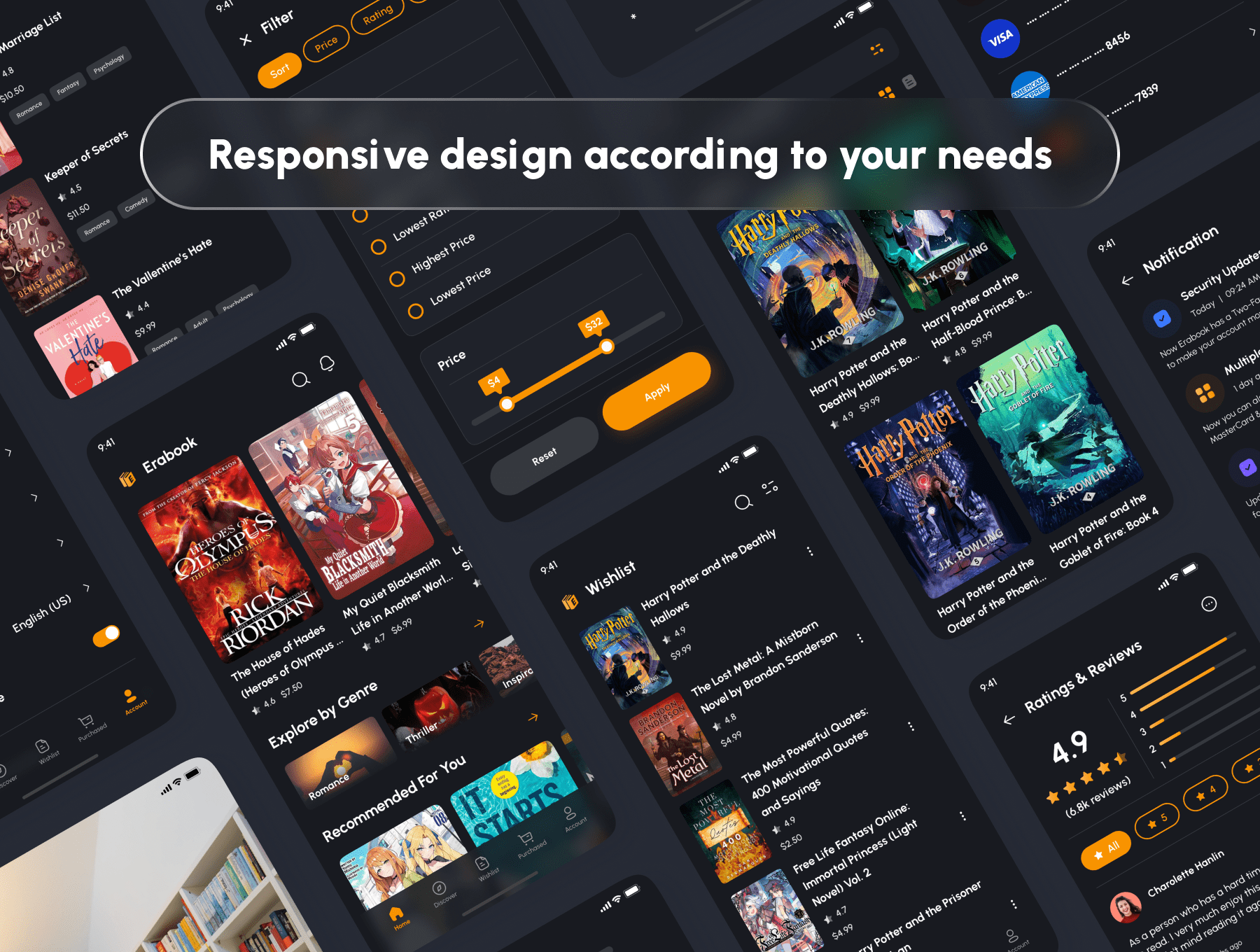 Erabook - Ebook Store & Reader App UI Kit by Sobakhul Munir Siroj on Dribbble