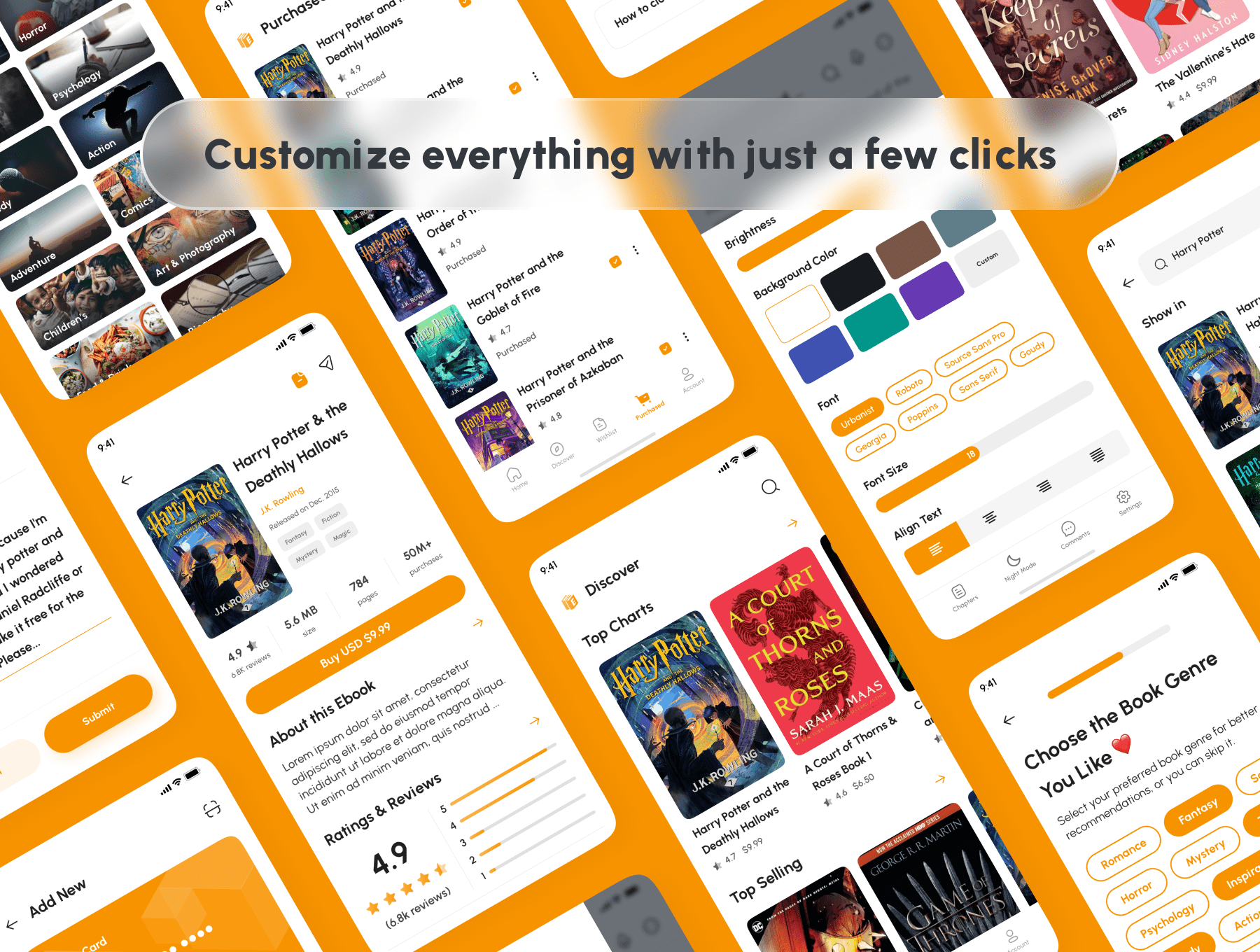 Erabook - Ebook Store & Reader App UI Kit by Sobakhul Munir Siroj on Dribbble