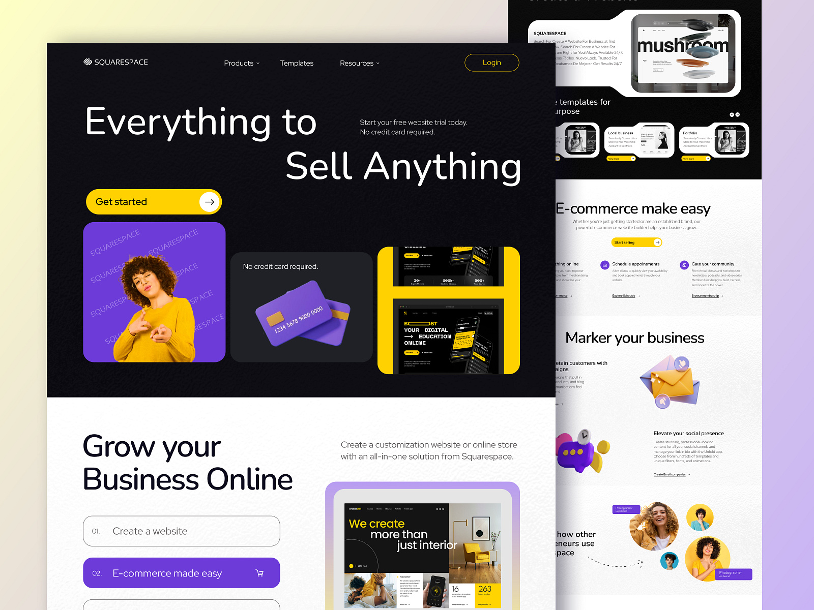 Creative website by dya_vidz.design on Dribbble