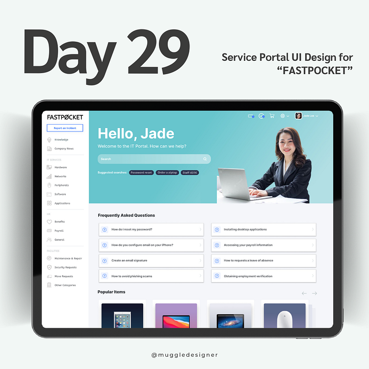 Service Portal UI Design by MuggleDesigner by Muggle Designer on Dribbble