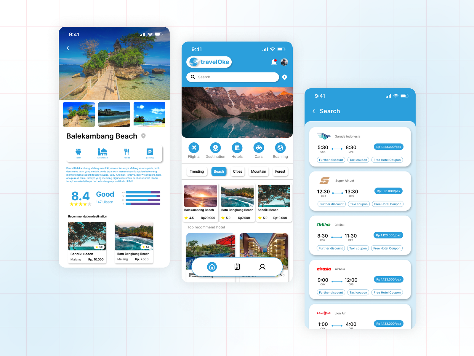 TRAVELOKE - Travel Booking App Design by UINUX Malang on Dribbble