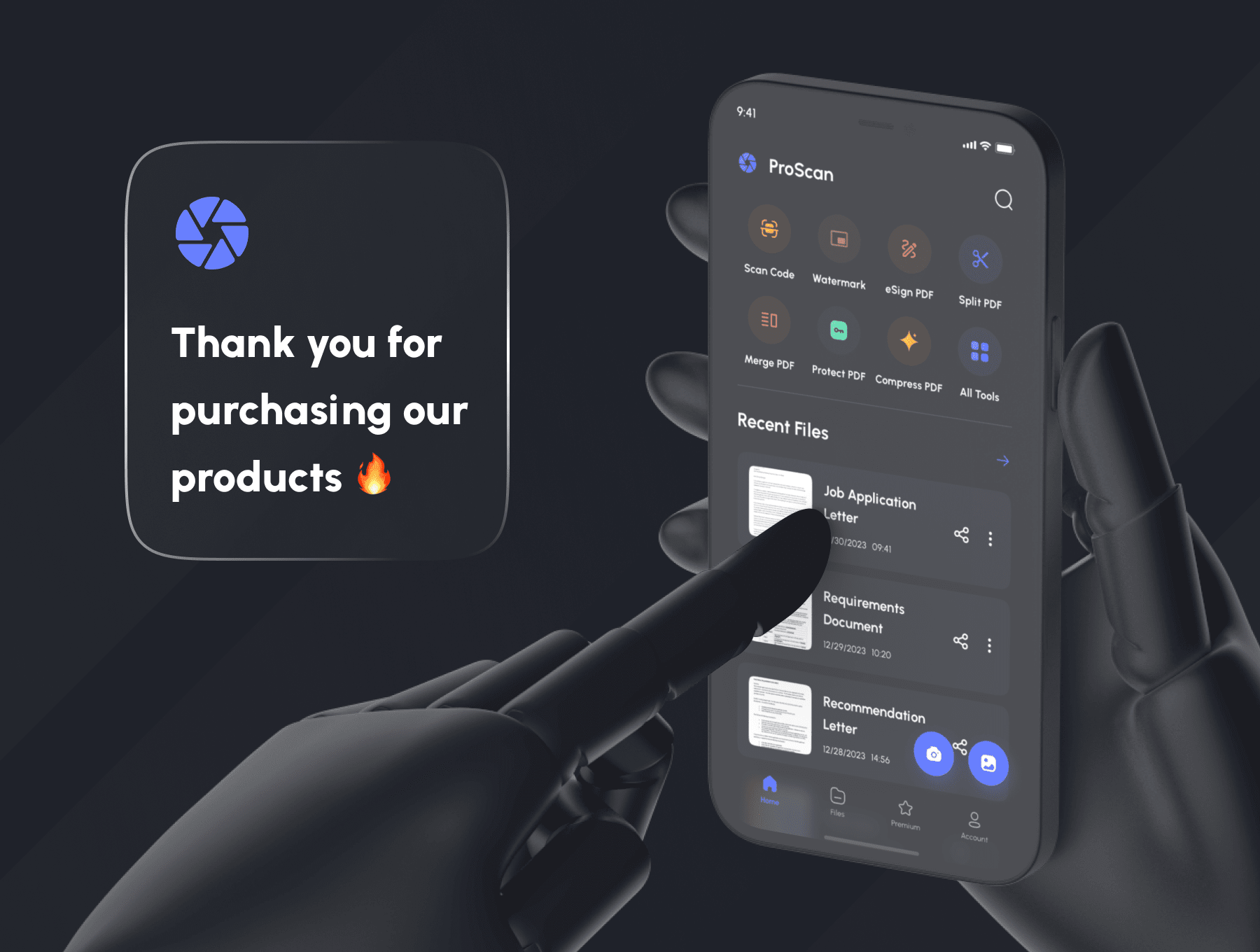ProScan - Document & PDF Scanner App UI Kit by Sobakhul Munir Siroj on ...
