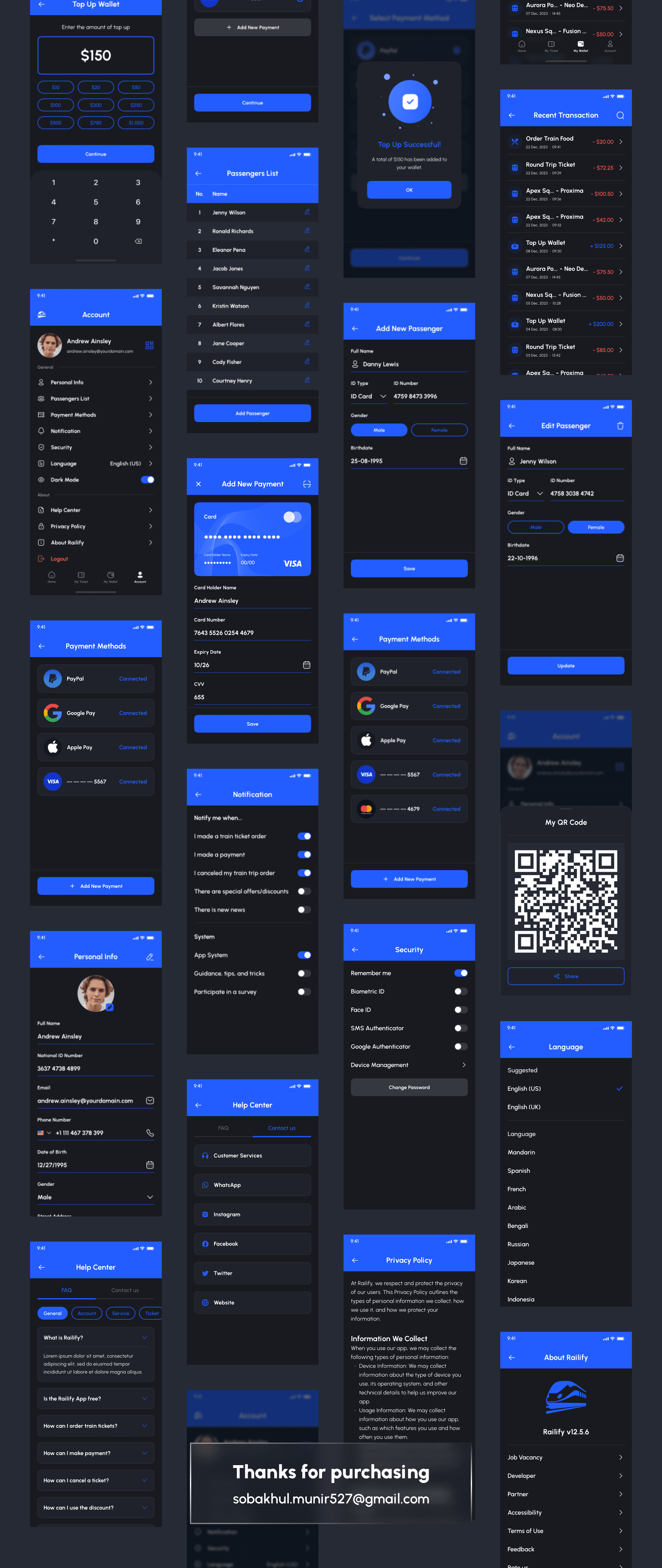 Railify - Train Booking App UI Kit by Sobakhul Munir Siroj on Dribbble
