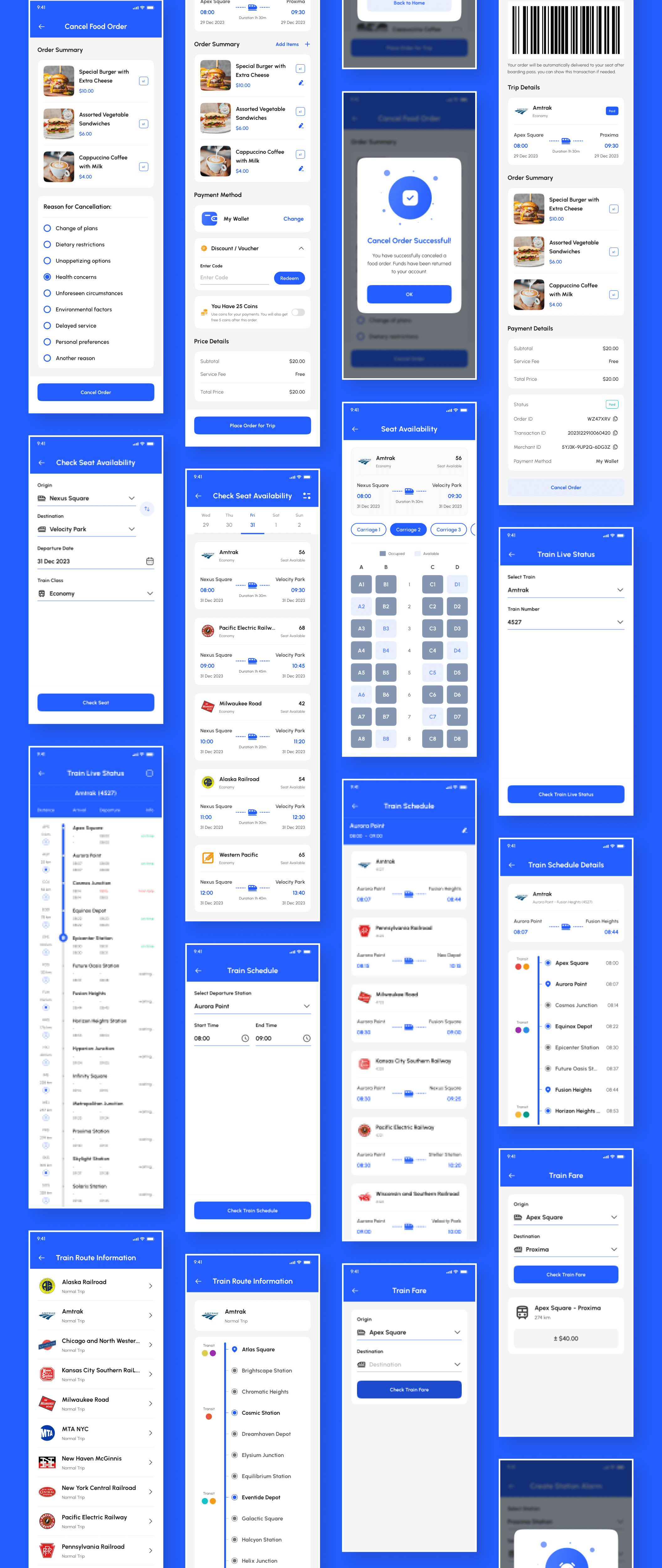 Railify - Train Booking App UI Kit by Sobakhul Munir Siroj on Dribbble