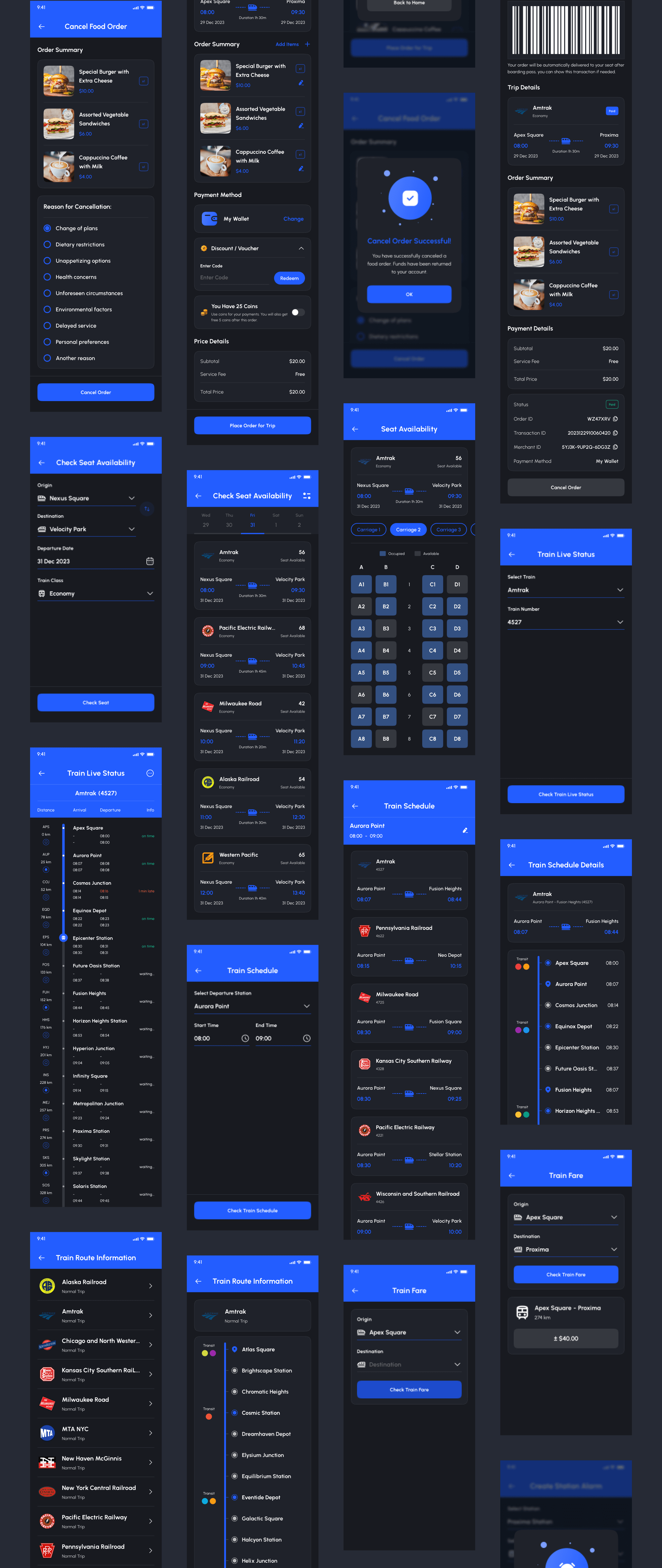 Railify - Train Booking App UI Kit by Sobakhul Munir Siroj on Dribbble