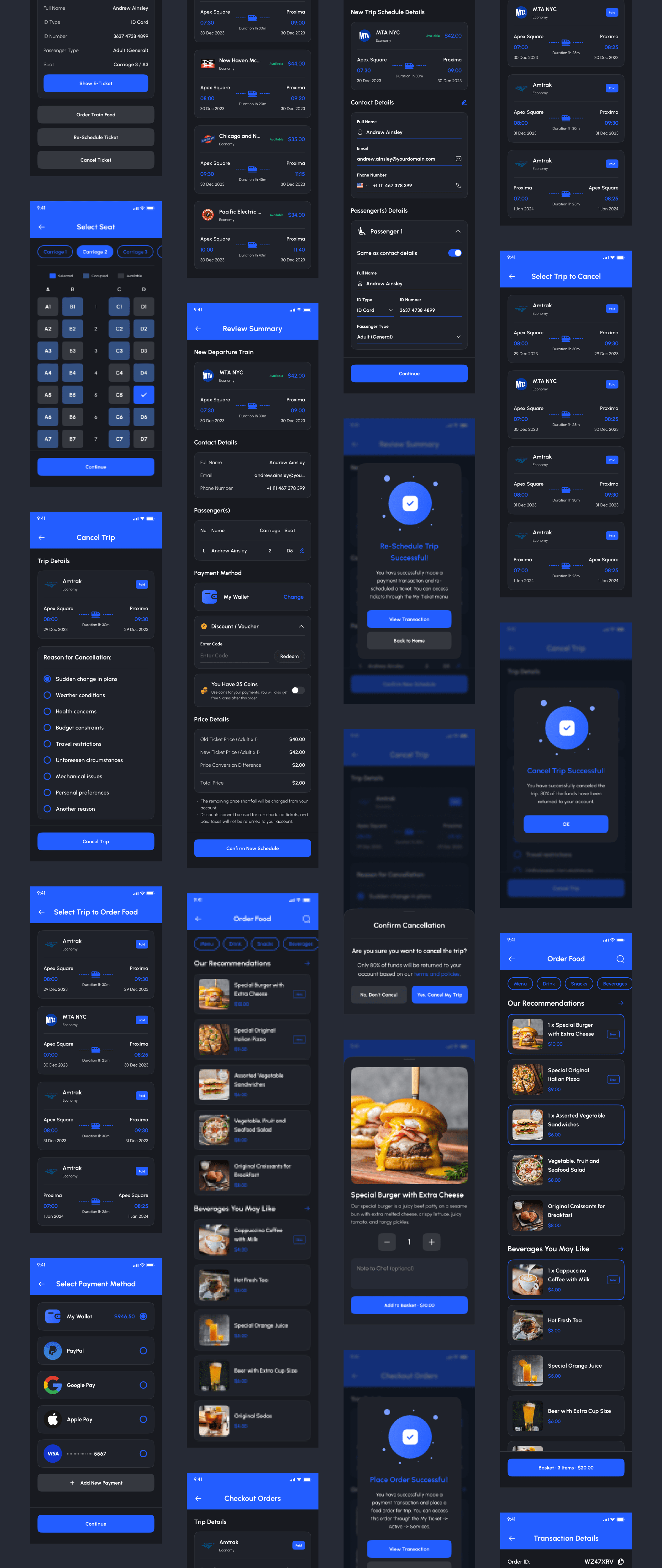 Railify - Train Booking App UI Kit by Sobakhul Munir Siroj on Dribbble