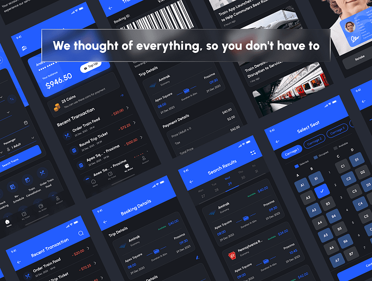 Railify - Train Booking App UI Kit by Sobakhul Munir Siroj on Dribbble