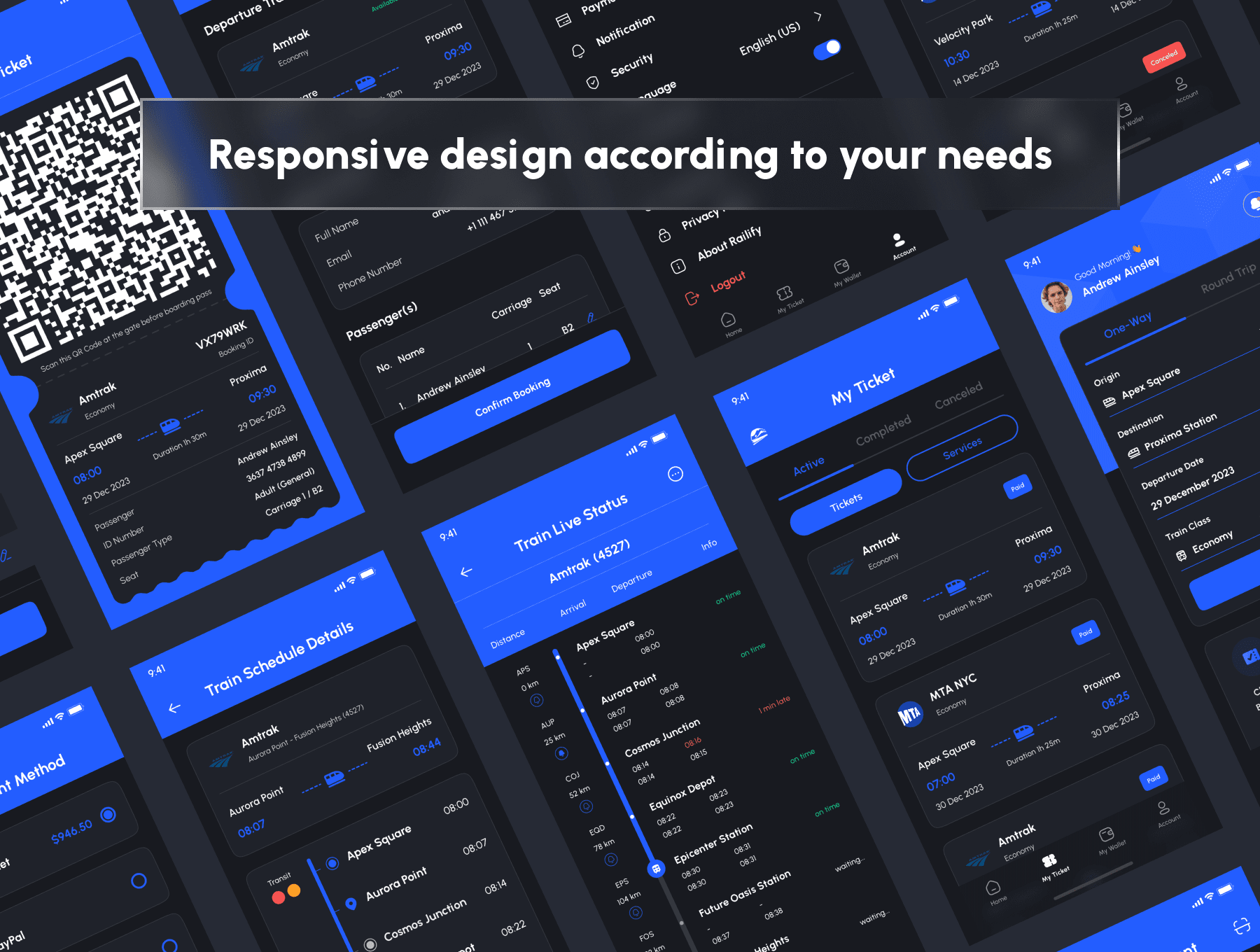 Railify - Train Booking App UI Kit by Sobakhul Munir Siroj on Dribbble