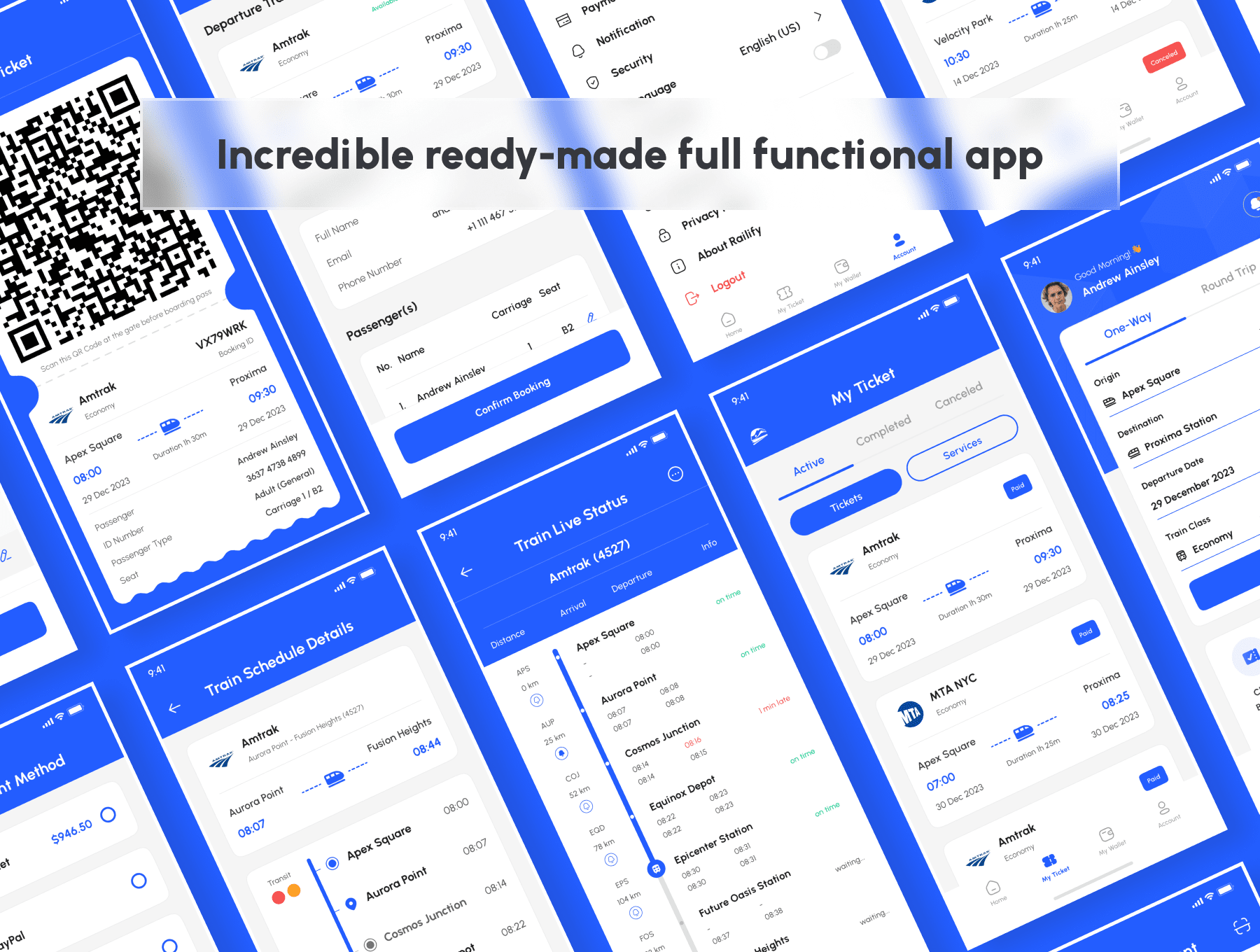 Railify - Train Booking App UI Kit by Sobakhul Munir Siroj on Dribbble