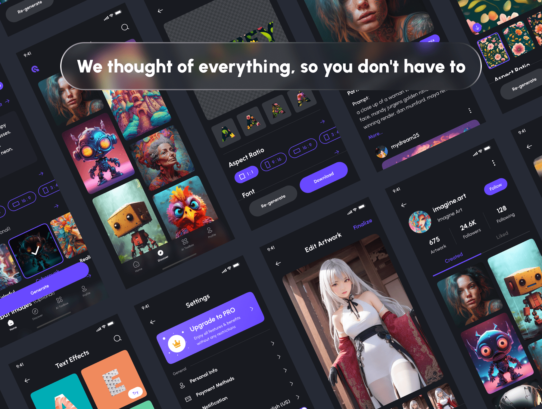 Artify - AI Art Generator App UI Kit by Sobakhul Munir Siroj on Dribbble
