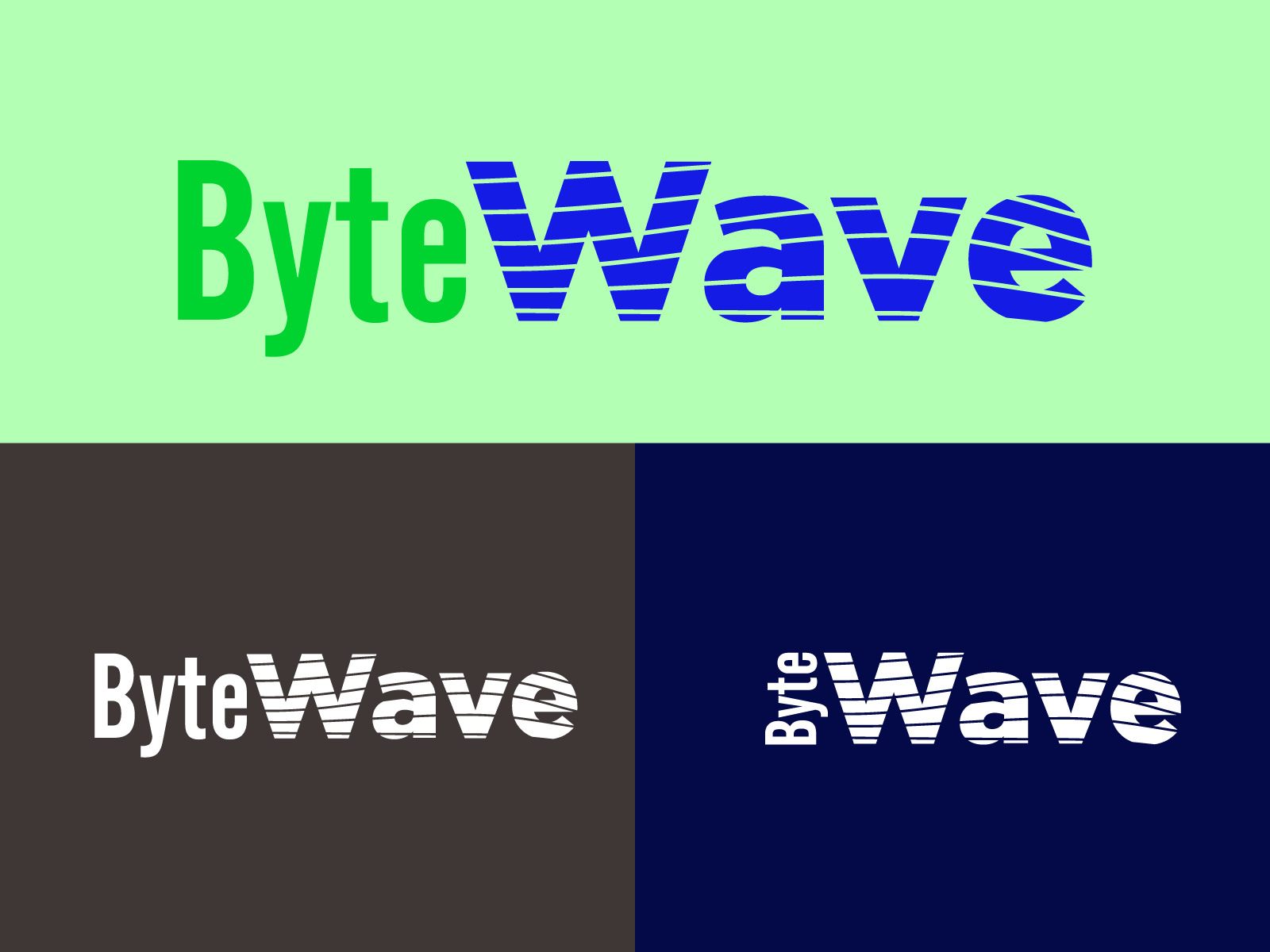 ByteWave Logo Design by Sabbir Alam on Dribbble