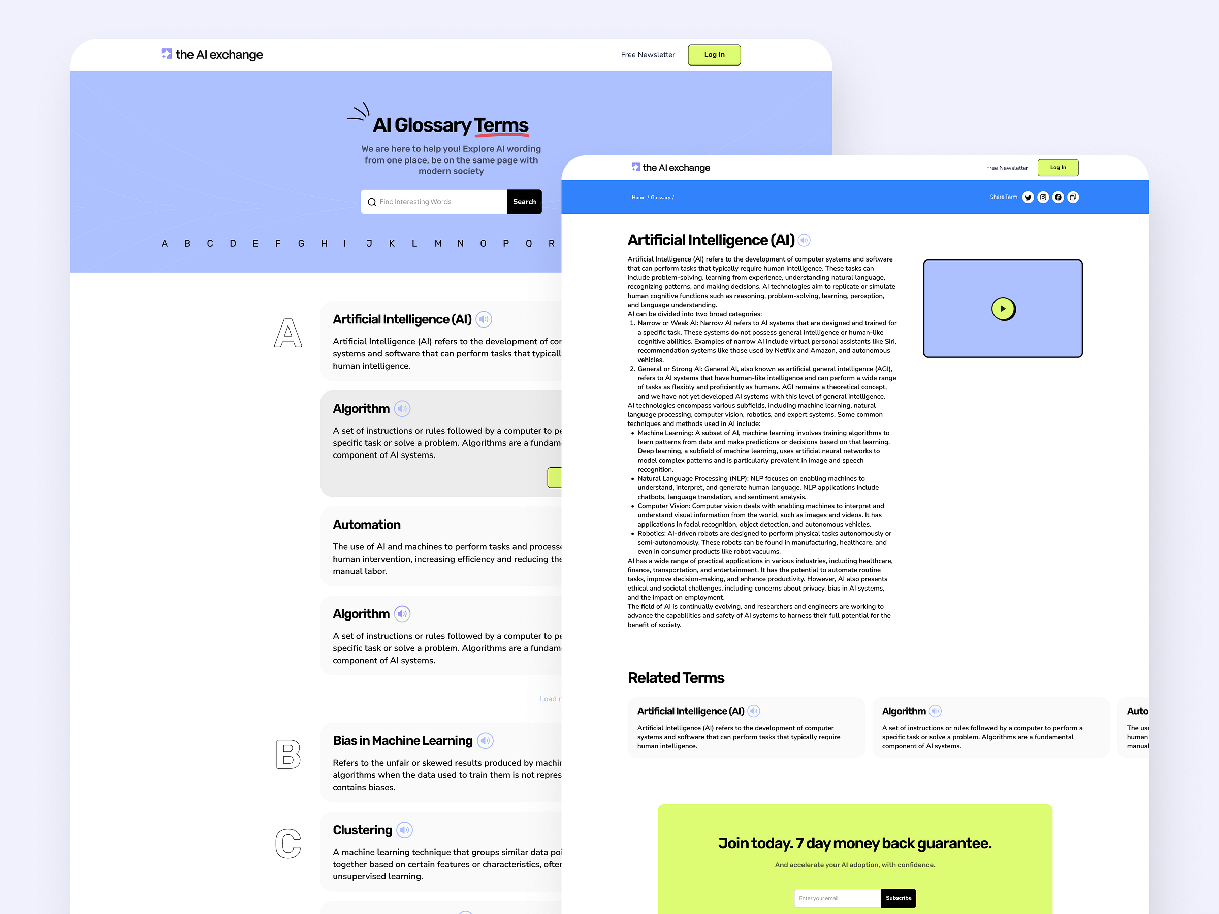 AI Glossary UI/UX Design 📗 by Taras Oliinyk on Dribbble