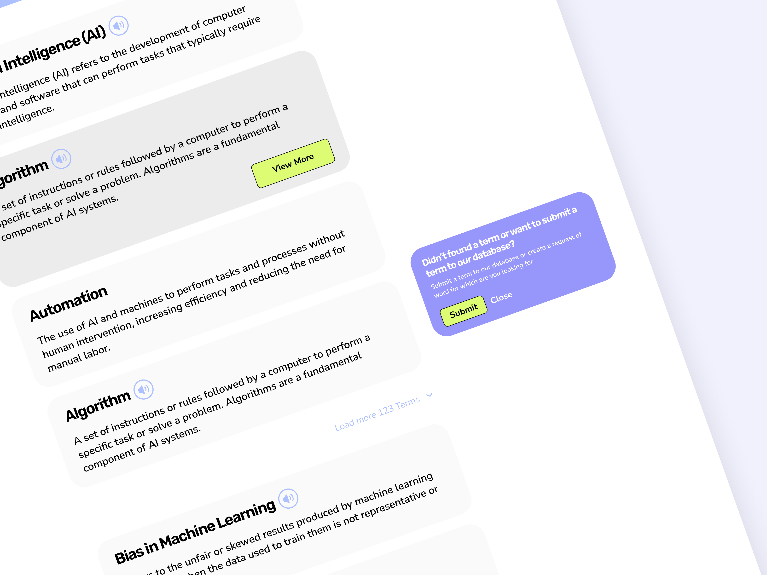 AI Glossary UI/UX Design 📗 by Taras Oliinyk on Dribbble