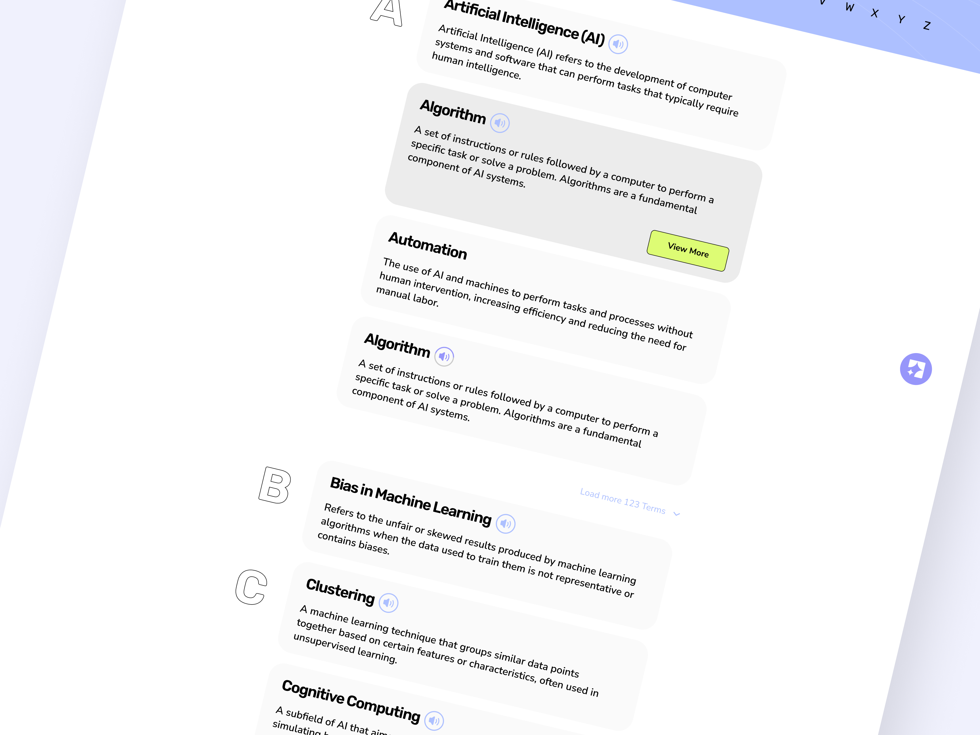 AI Glossary UI/UX Design 📗 by Taras Oliinyk on Dribbble