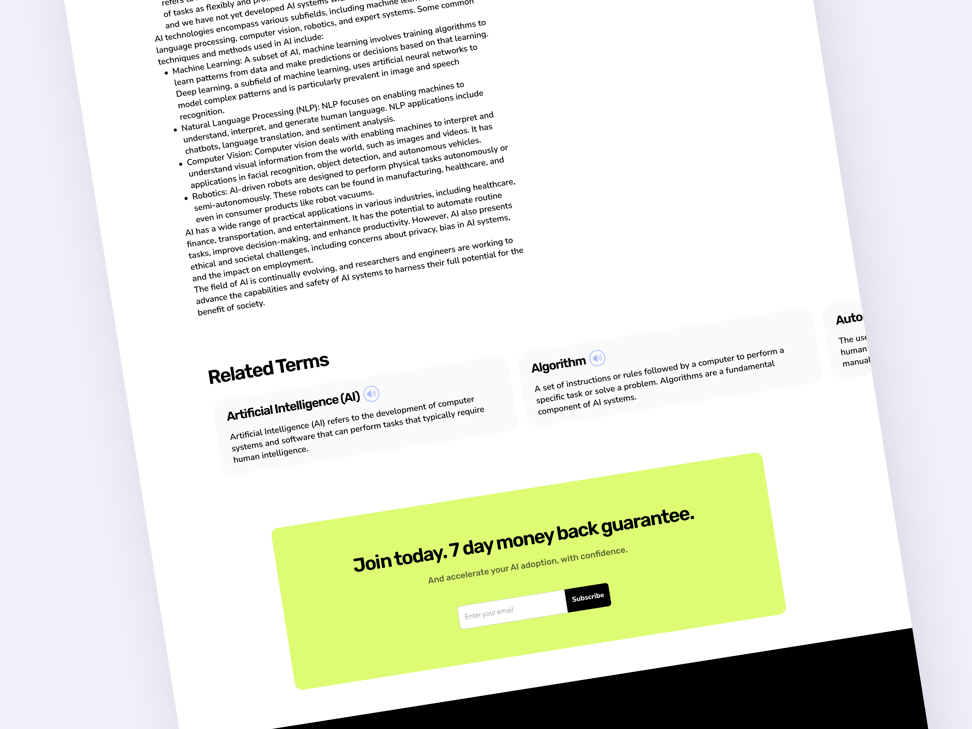 AI Glossary UI/UX Design 📗 by Taras Oliinyk on Dribbble