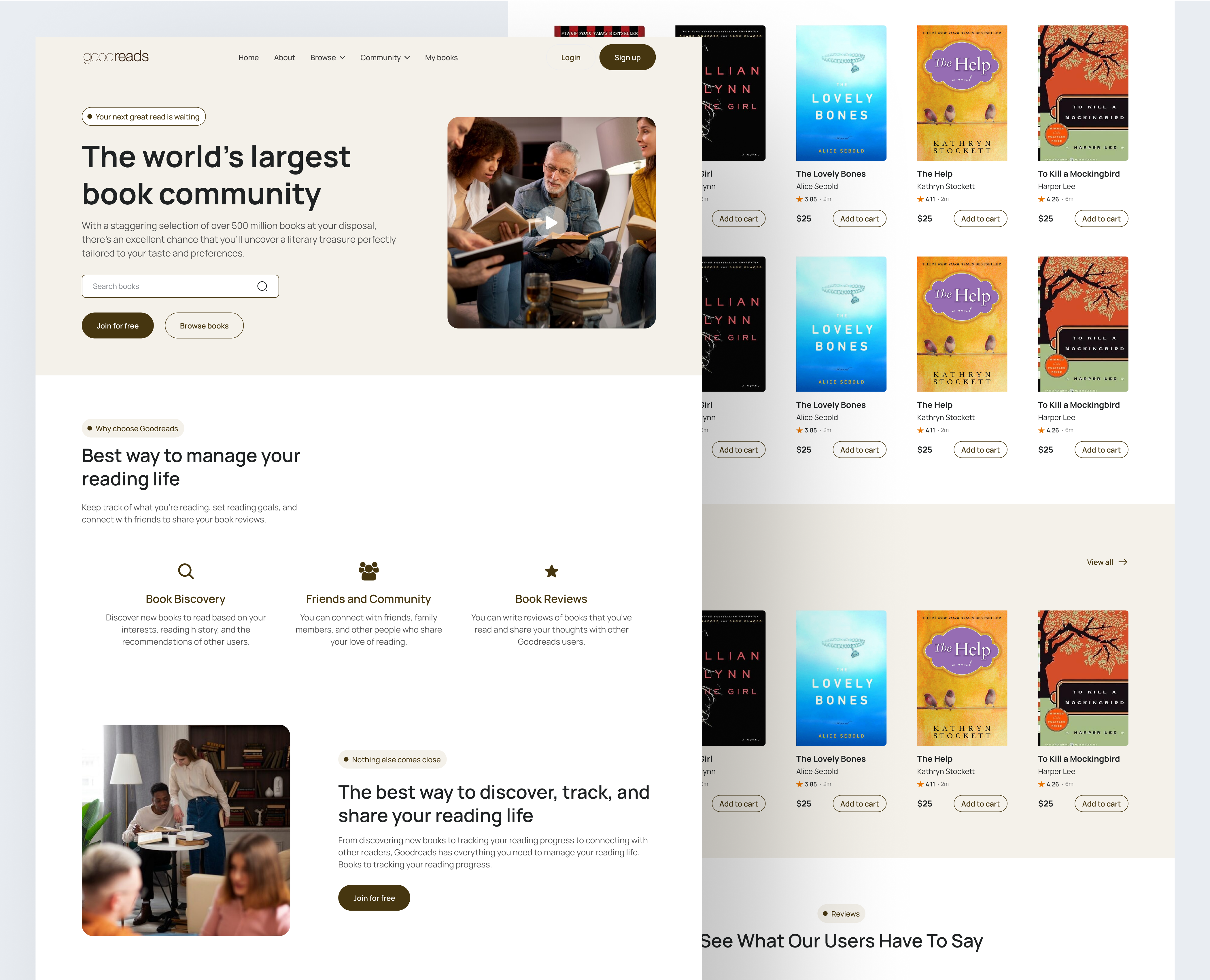 Bookstore Landing Page designs, themes, templates and downloadable ...