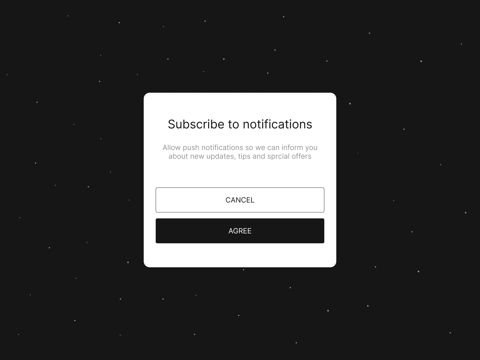 Daily UI #5 - Simple popup by Nastya Gushchina on Dribbble