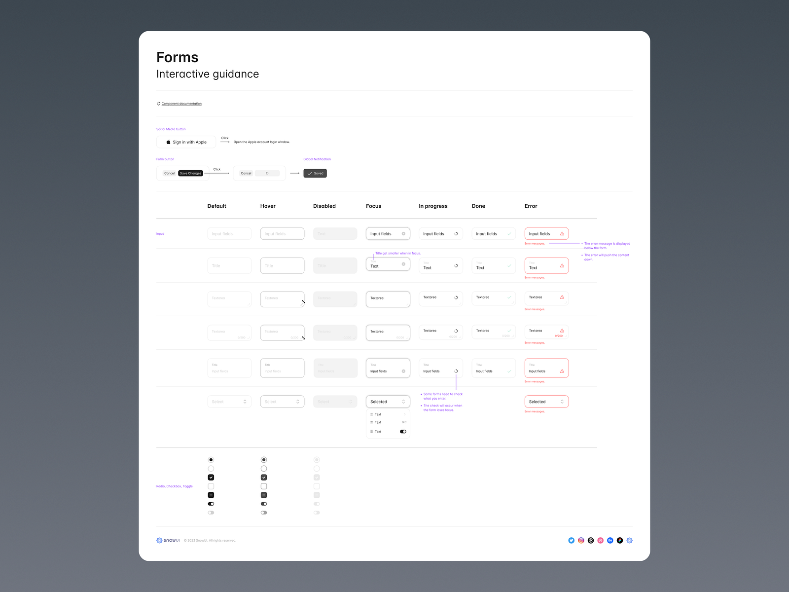 Forms interactive guidance by ByeWind on Dribbble