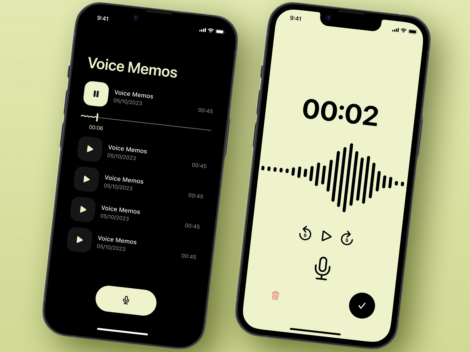 Voice Recorder App UI/UX by designbypepo on Dribbble