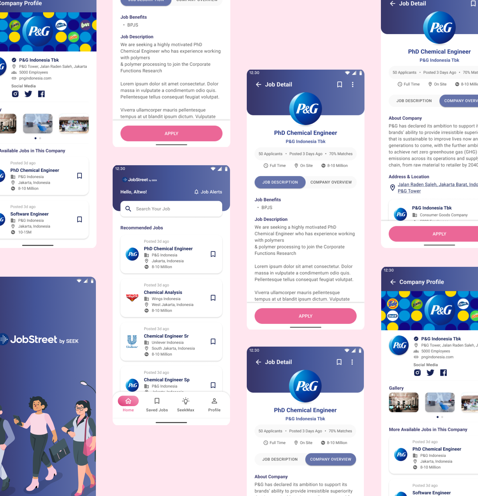 Revolutionizing JobStreet: UI/UX Study Case by Putri Salsabila on Dribbble