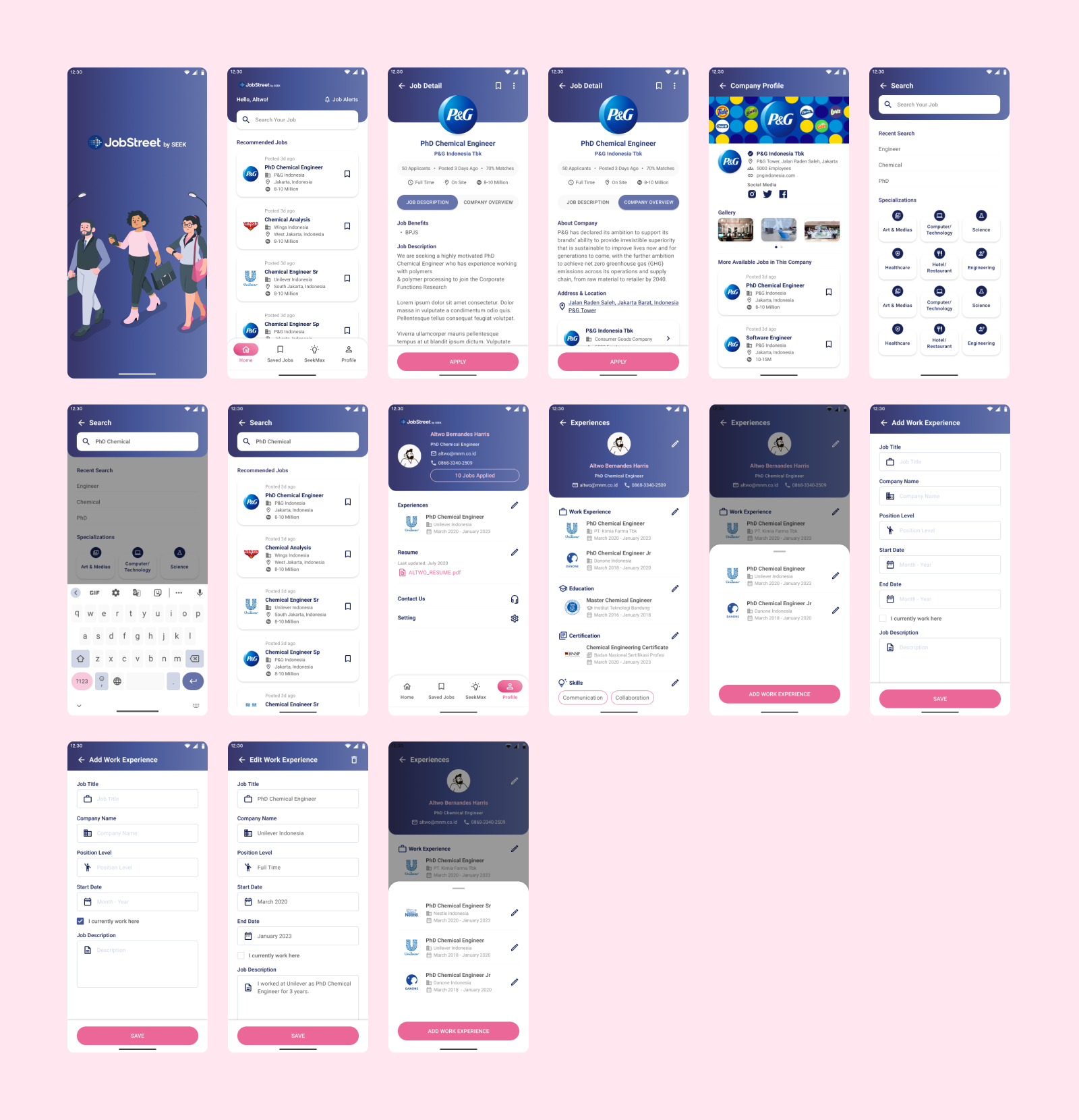 Revolutionizing JobStreet: UI/UX Study Case by Putri Salsabila on Dribbble