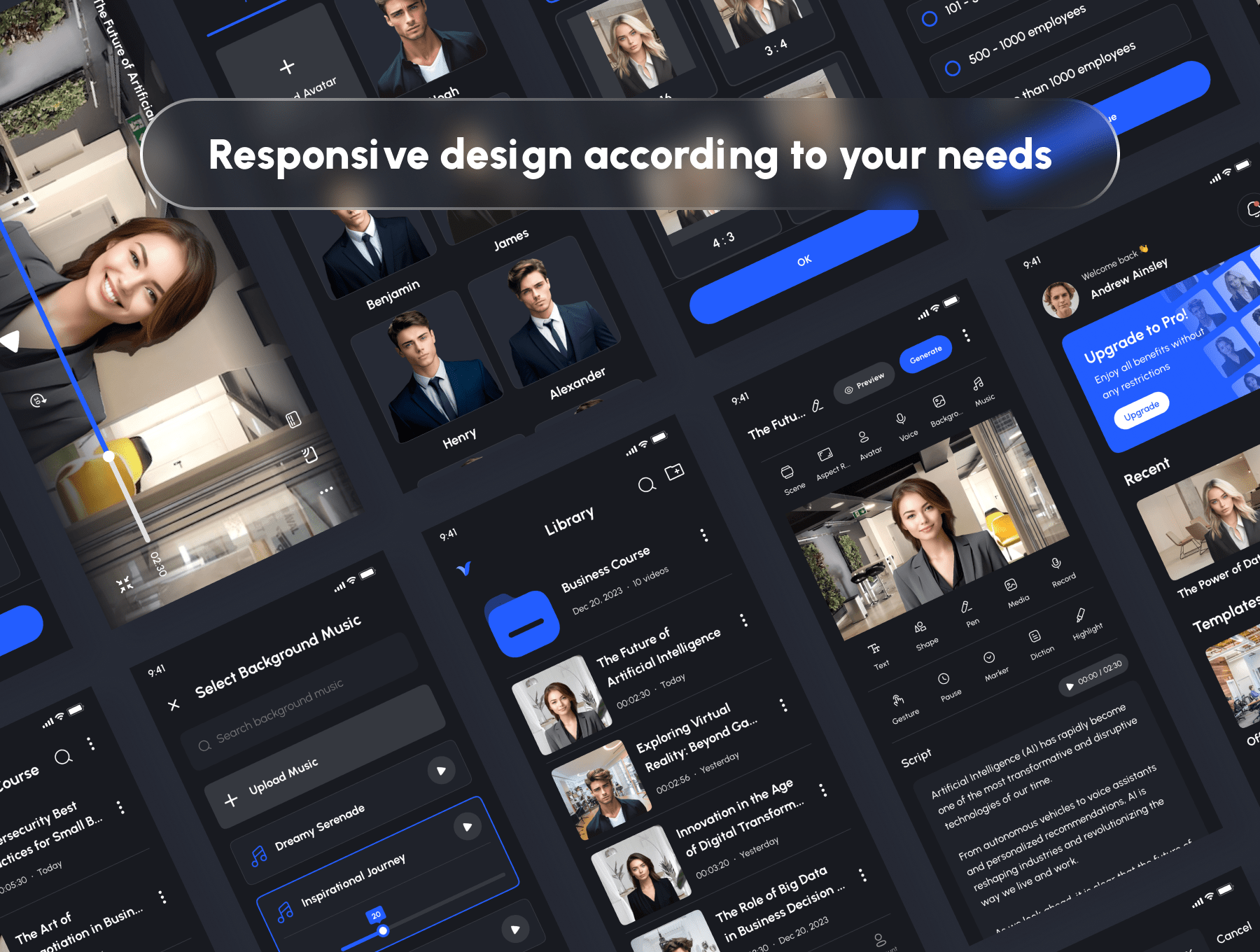 Vidify - AI Video Generator App UI Kit by Sobakhul Munir Siroj on Dribbble