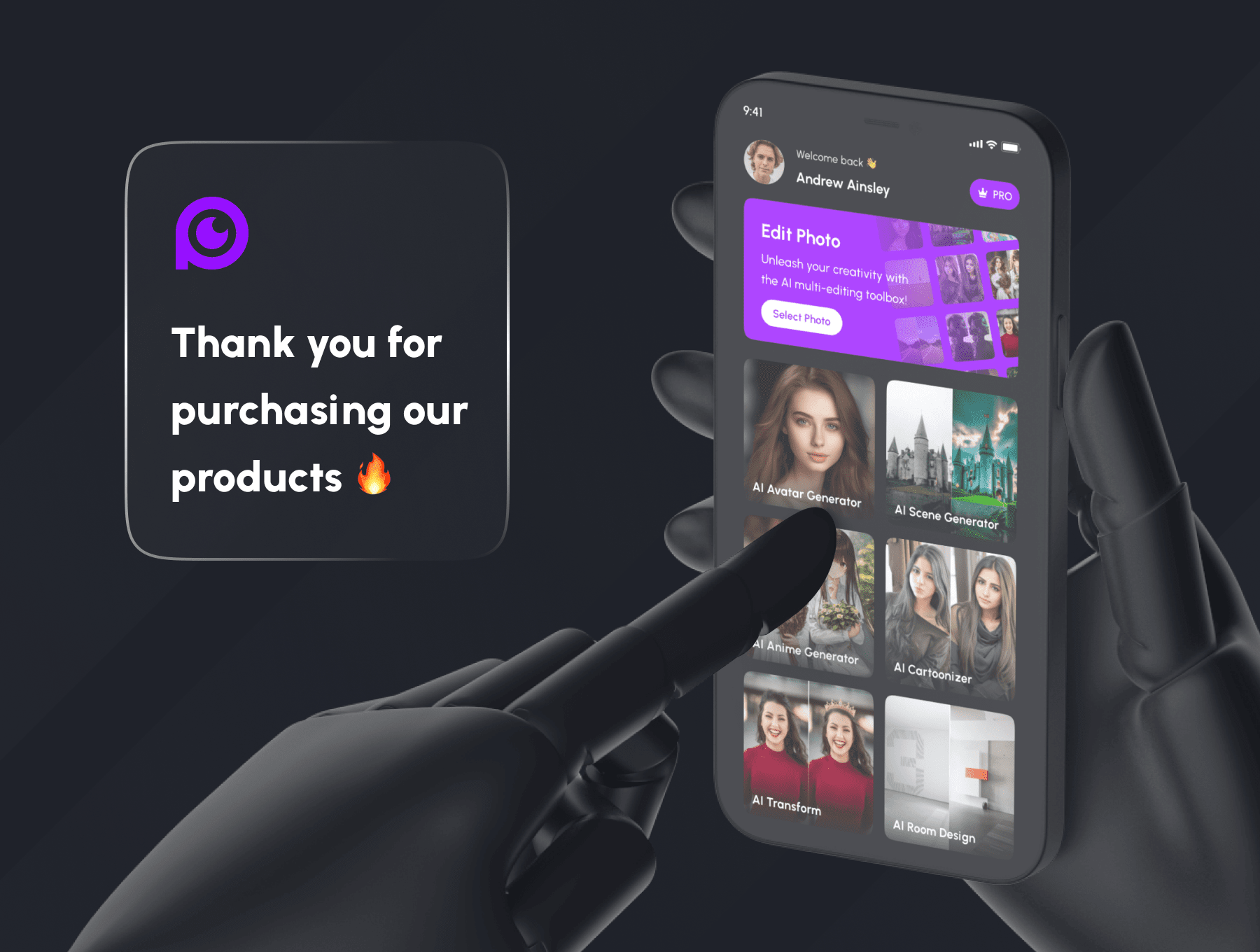Photofy - AI Photo Editor App UI Kit by Sobakhul Munir Siroj on Dribbble
