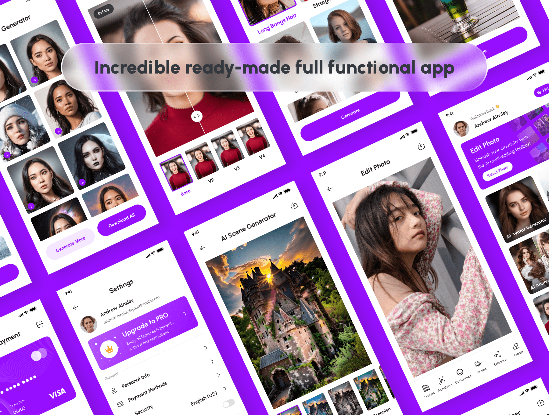 Photofy - AI Photo Editor App UI Kit by Sobakhul Munir Siroj on Dribbble