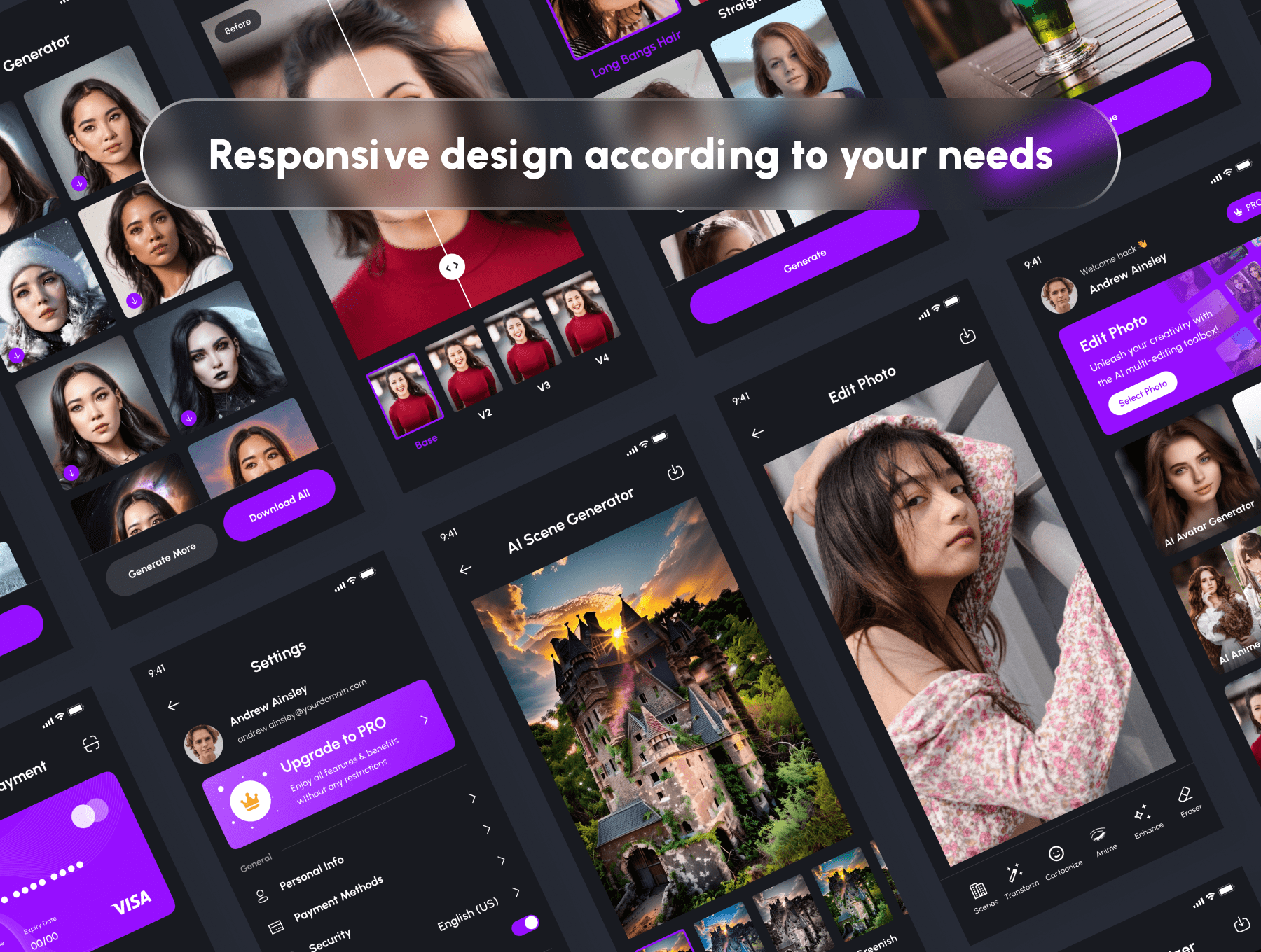 Photofy - AI Photo Editor App UI Kit by Sobakhul Munir Siroj on Dribbble