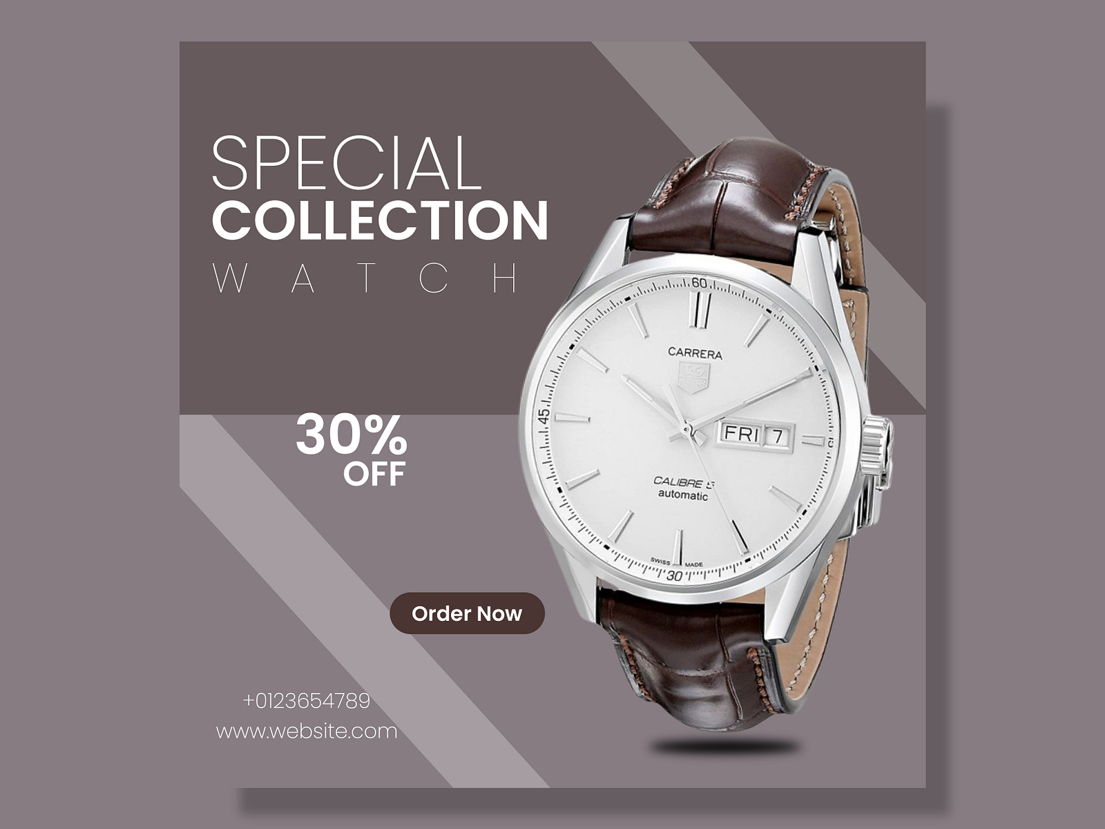 Watch social media poster design. by Rakib Ansari on Dribbble