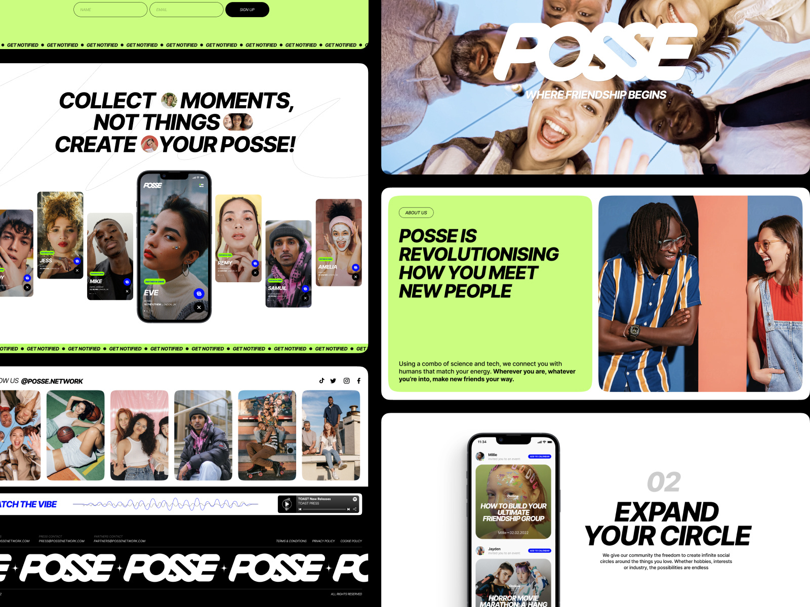 Posse Web Design by tubik UX for tubik on Dribbble