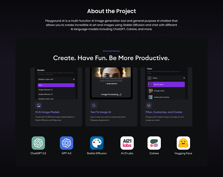 Playground AI - Landing page by Ashar Iqbal on Dribbble
