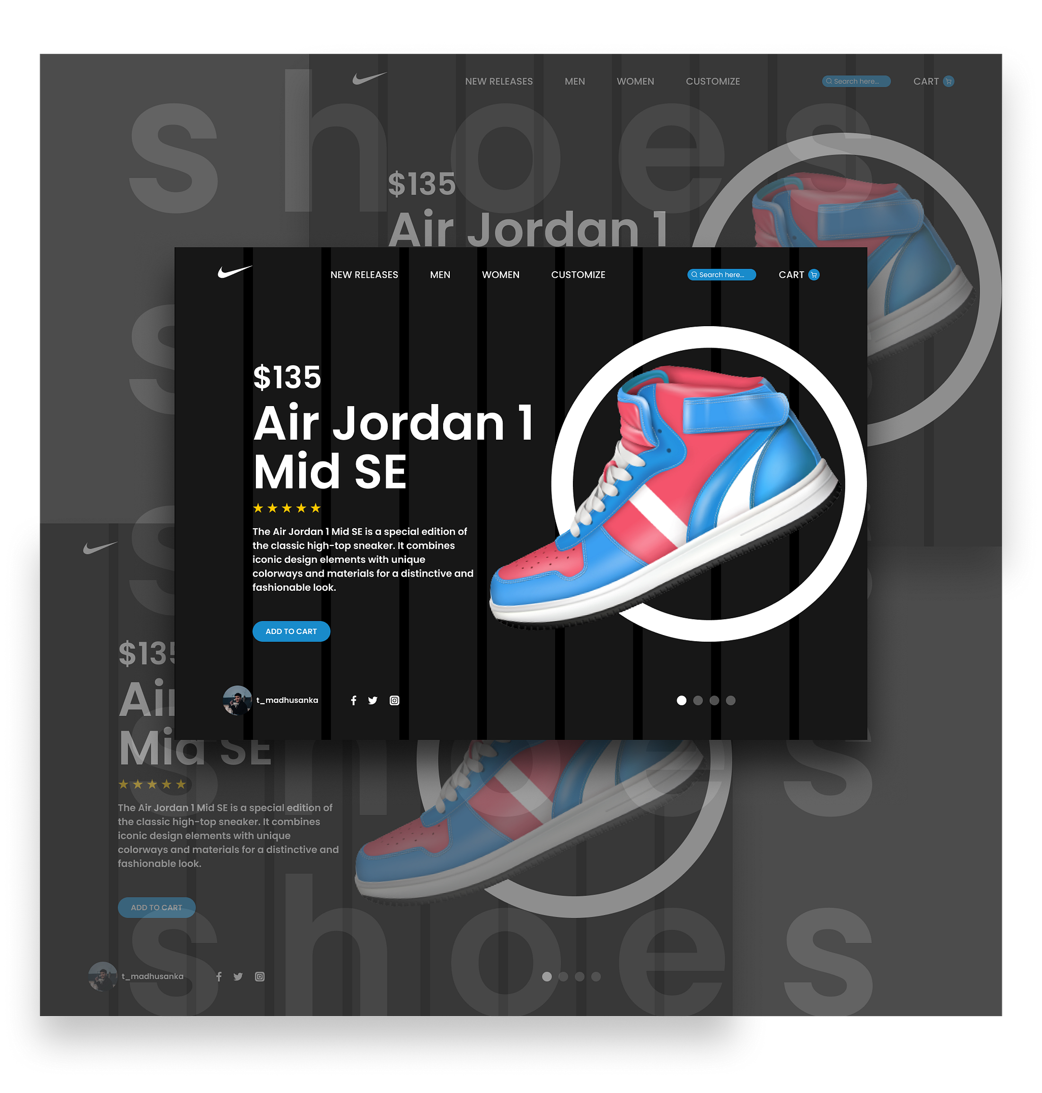 Shoes Web UI Design by Tharindu Madusanka on Dribbble