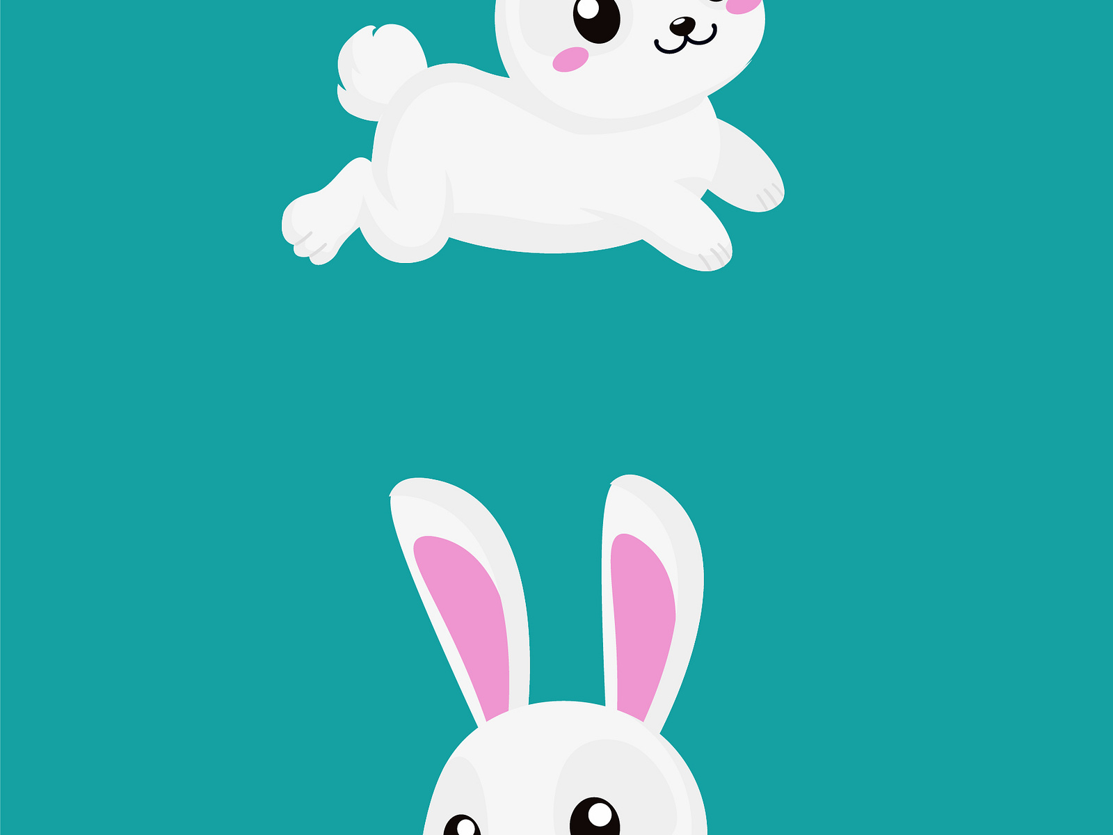 The best cute rabbit collection designs, Bunnies and ester egg by ...