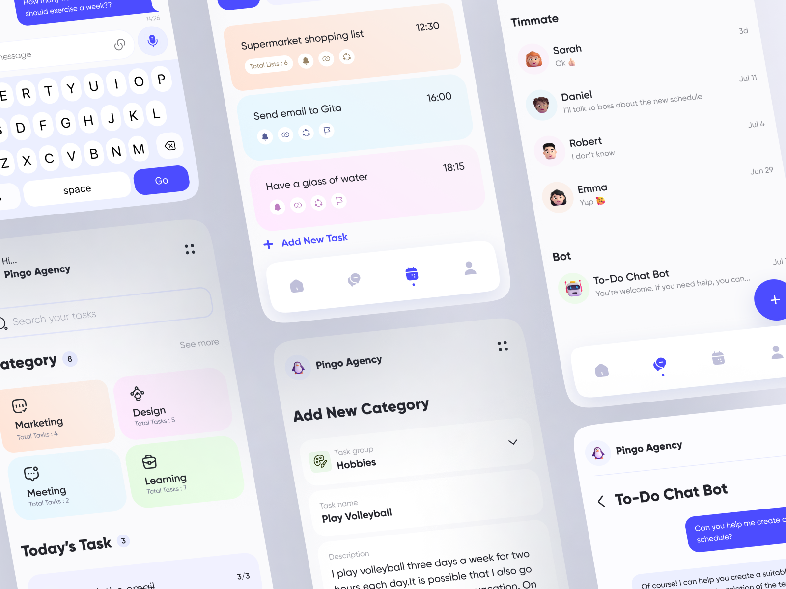 Task Management App by Zeinab Ameri for Fluxio Design on Dribbble