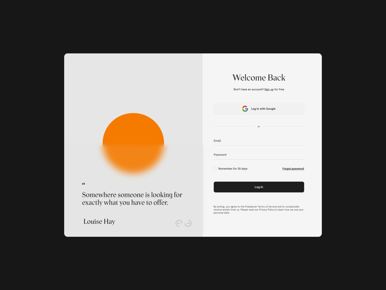 User Registration & Sign-up Forms by RTF96 on Dribbble